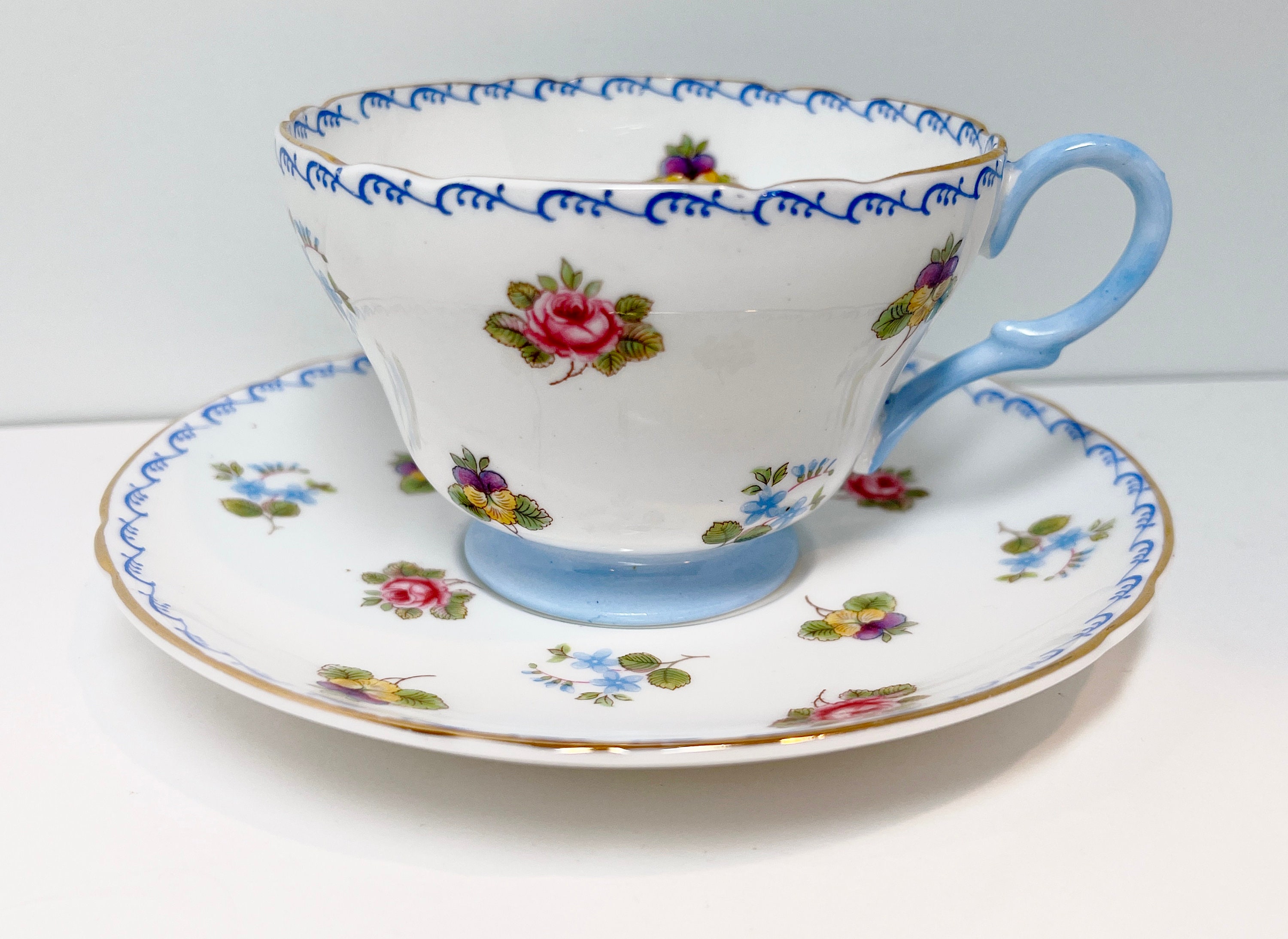 Drinkware Drink & Barware Shelley Tea Cup And Ssaucer Kitchen & Dining ...