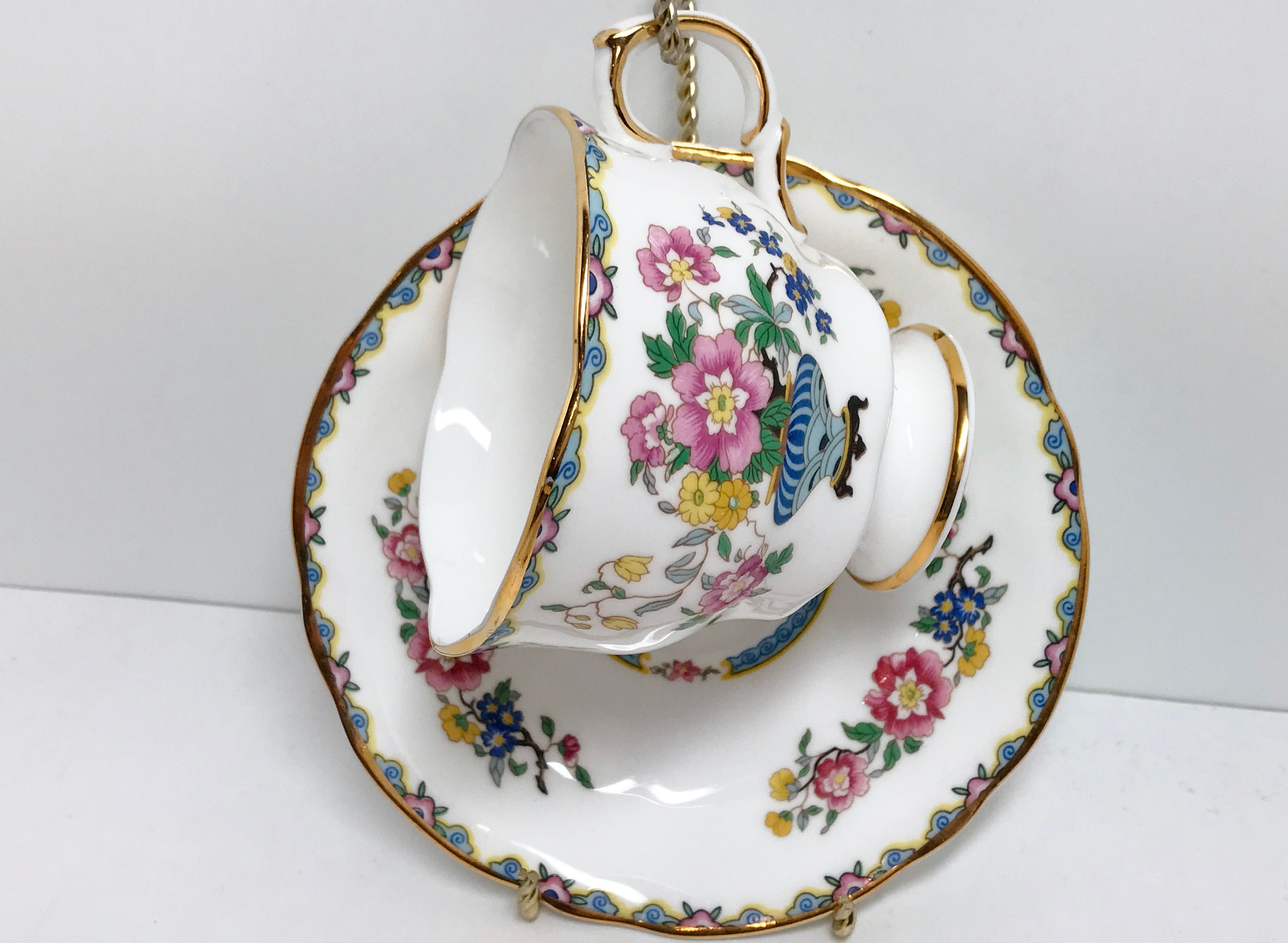 Irish Bone China, Arklow Teacup and Saucer, Irish Teacup, Made in ...