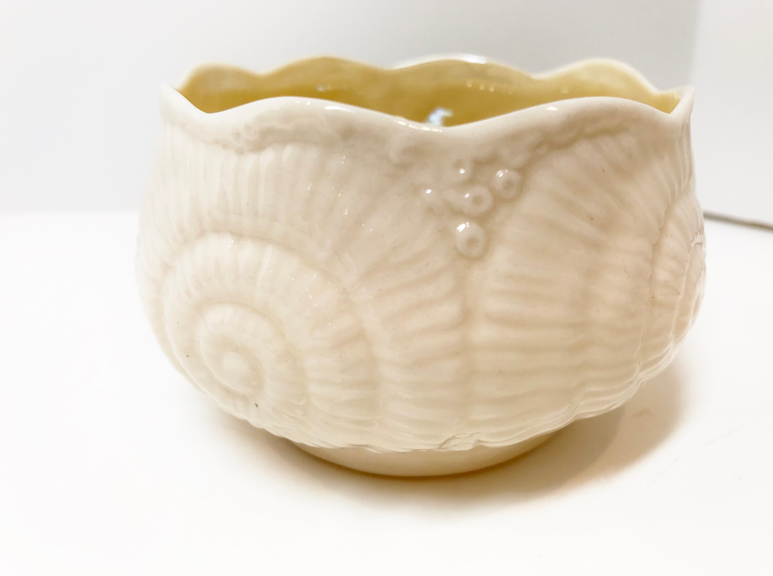 Belleek Toy Shell Bowl, Fifth Green Mark Belleek, Irish Porcelain ...