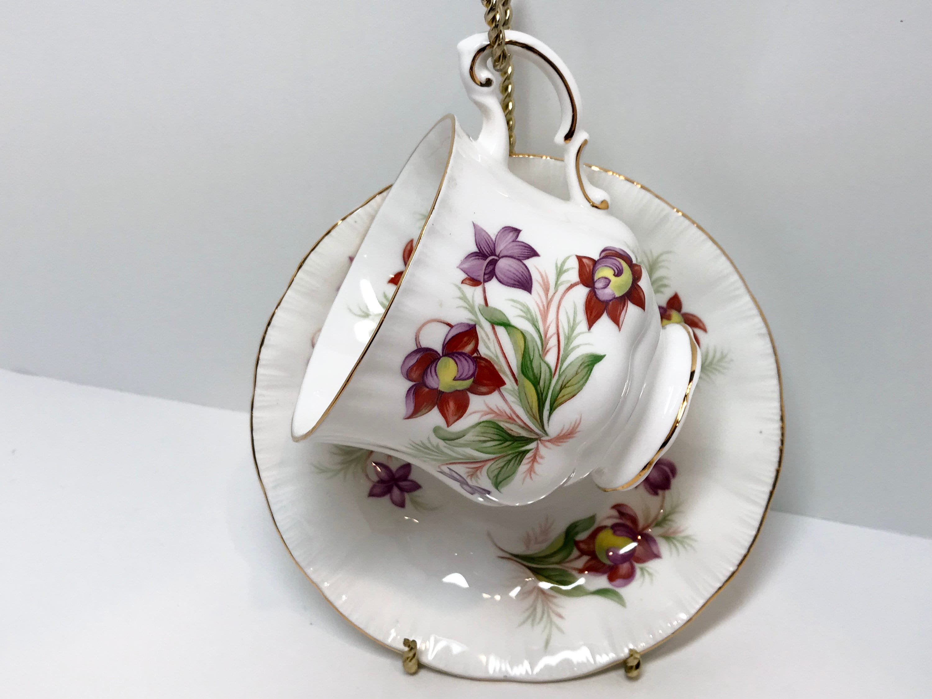 Pitcher Plant Teacup, Newfoundland Flower, Paragon Tea Cups, Canadian ...