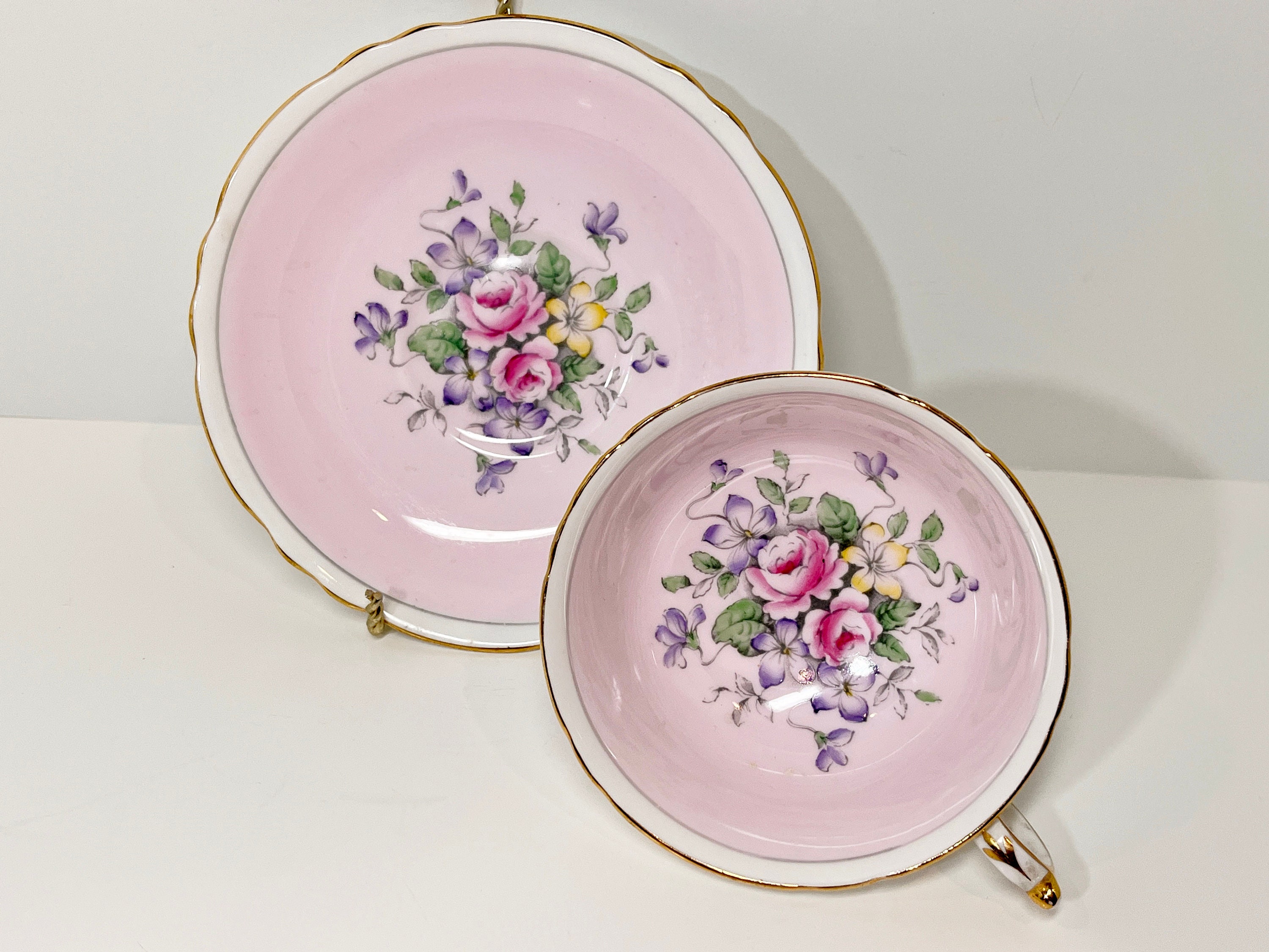 Paragon Teacup and Saucer Floral Teacup Paragon Tea Cup Vintage Tea Cup ...