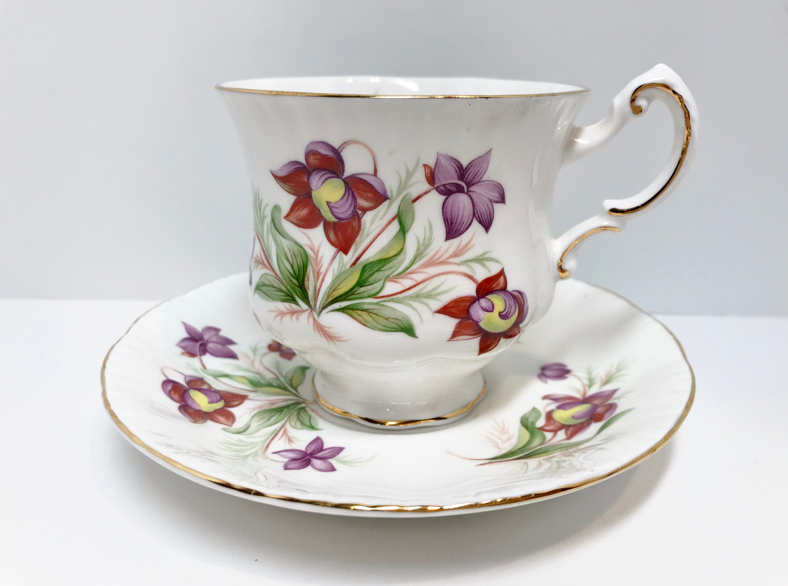 Pitcher Plant Teacup, Newfoundland Flower, Paragon Tea Cups, Canadian ...