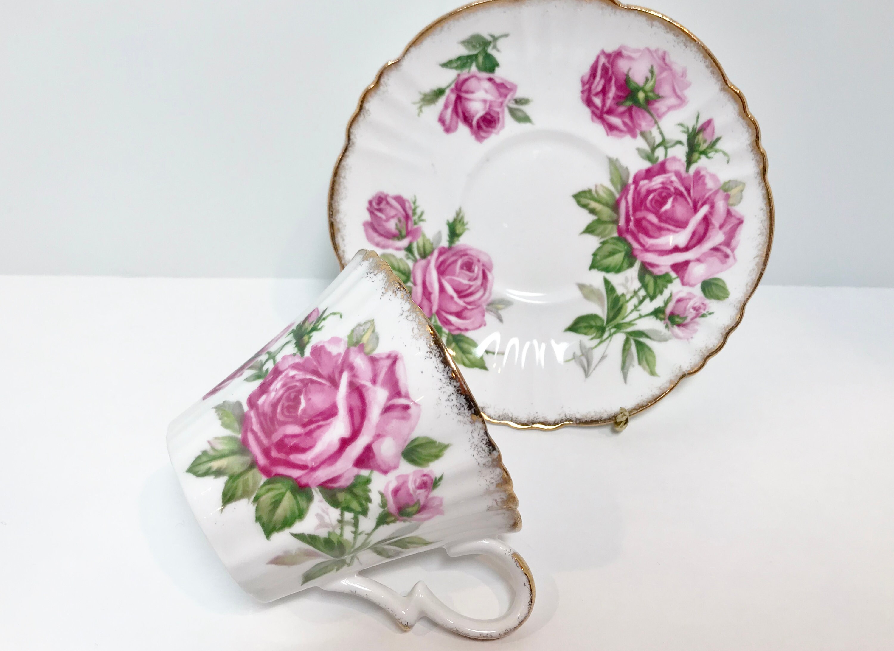 Orleans Rose by Royal Standard Tea Cup and Saucer, Antique Tea Cups ... Orleans Rose by Royal Standard Tea Cup and Saucer, Antique Tea Cups ...