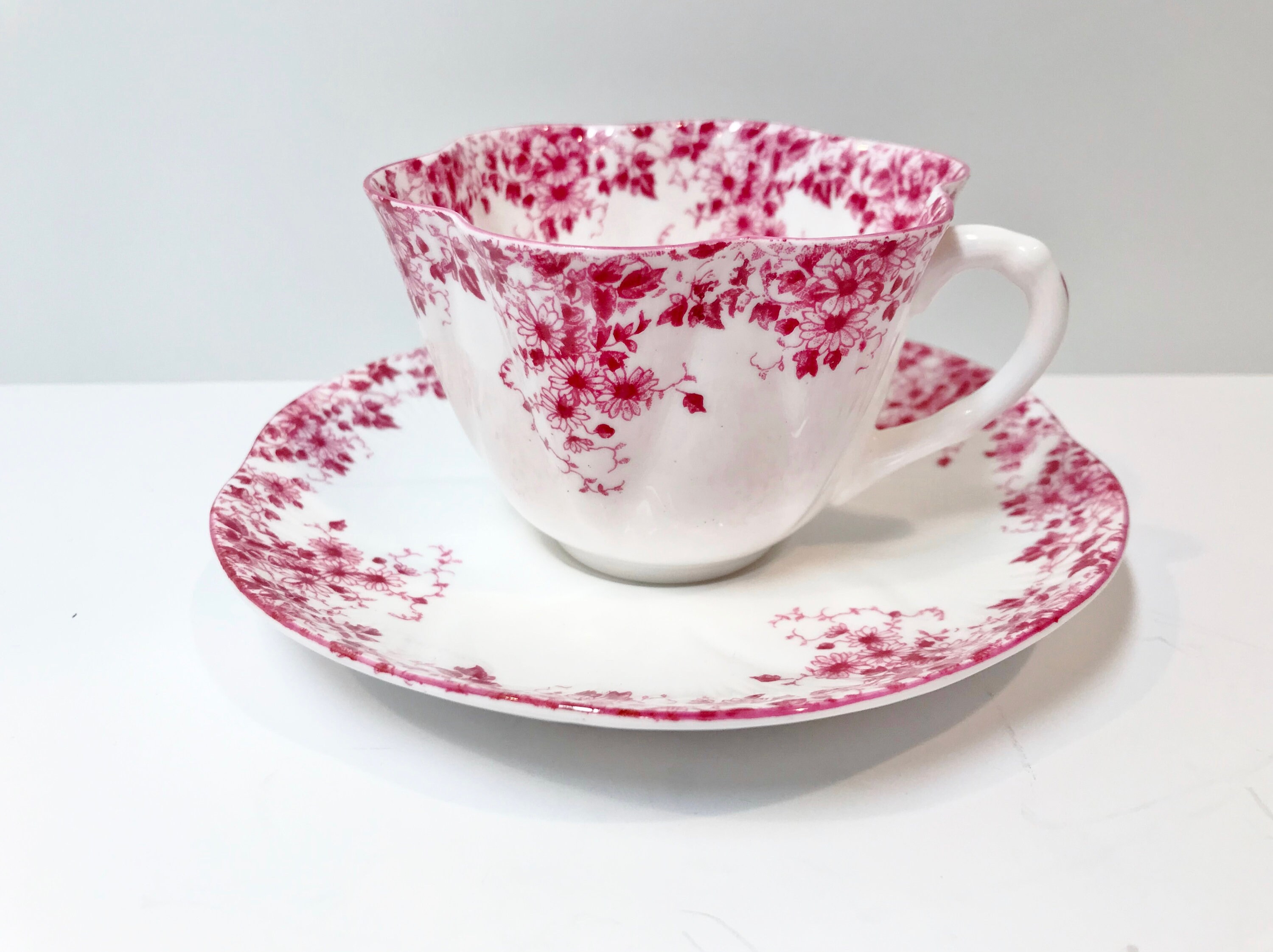 Shelley Daisy Teacup, Shelley Dainty Pink Daisy, Shelley China, Shelley ...