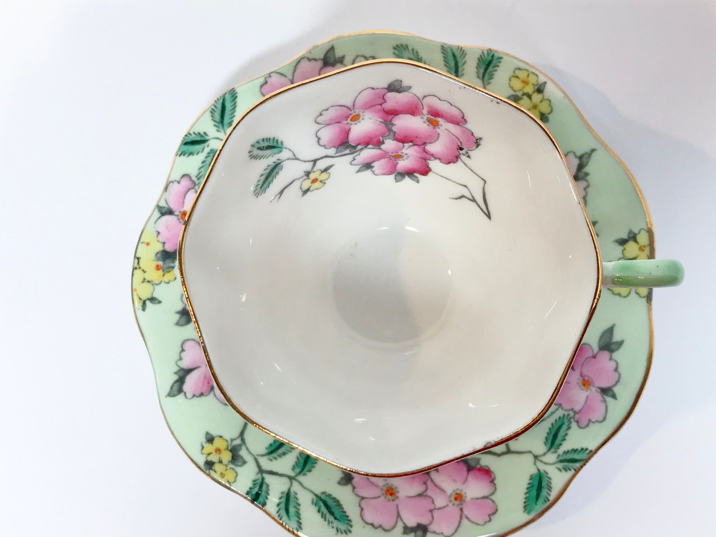 Springdale by Foley Tea Cup and Saucer, Foley Teacup, English Bone ...