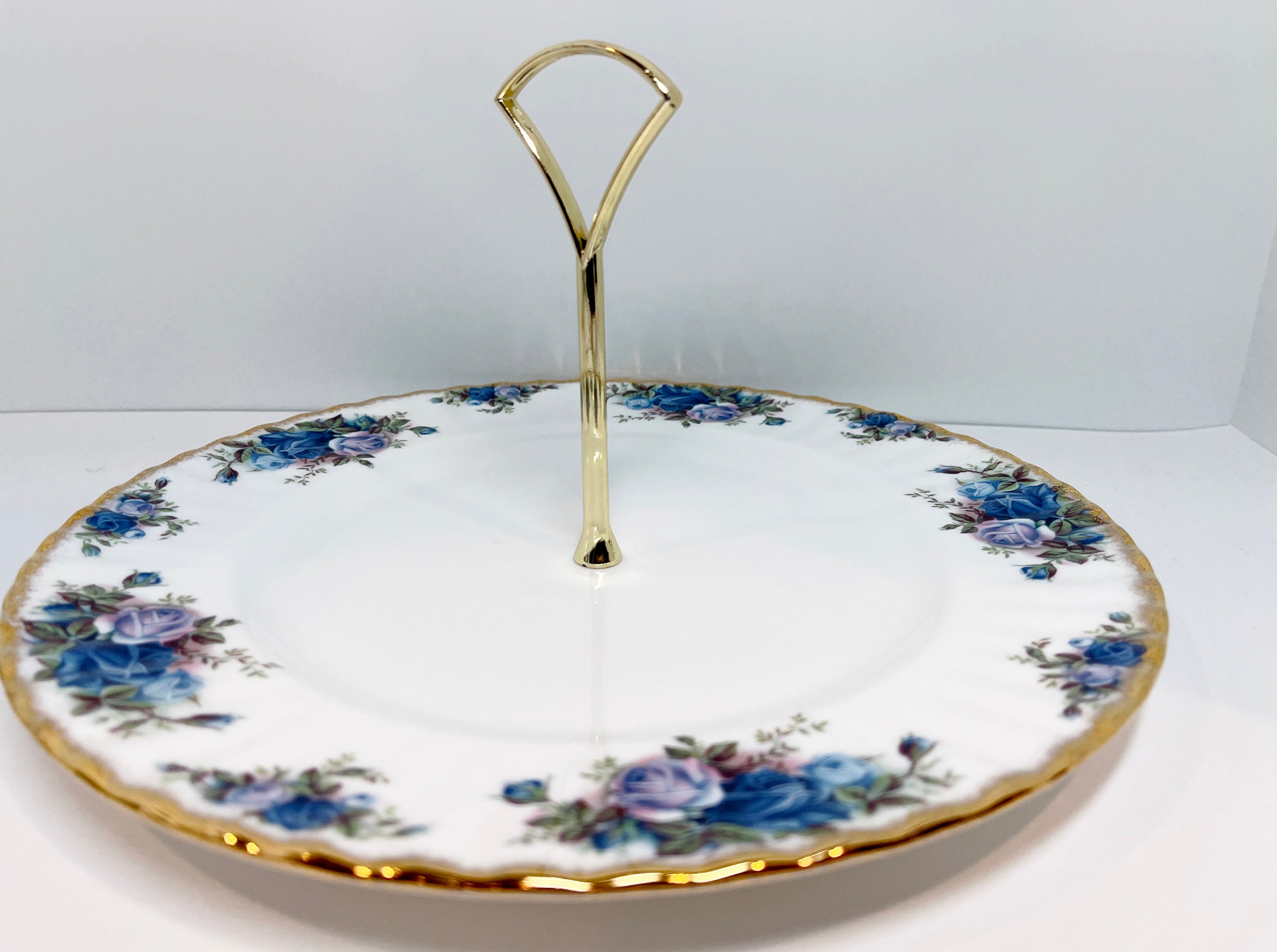 Royal Albert Plate, Old Country Roses Plate, Serving Plate, Blue Old ...