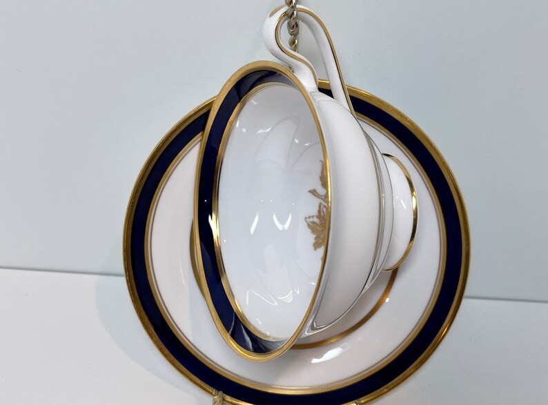 Spode Golden Harvest Spode With Blue Trim English Spode - Etsy