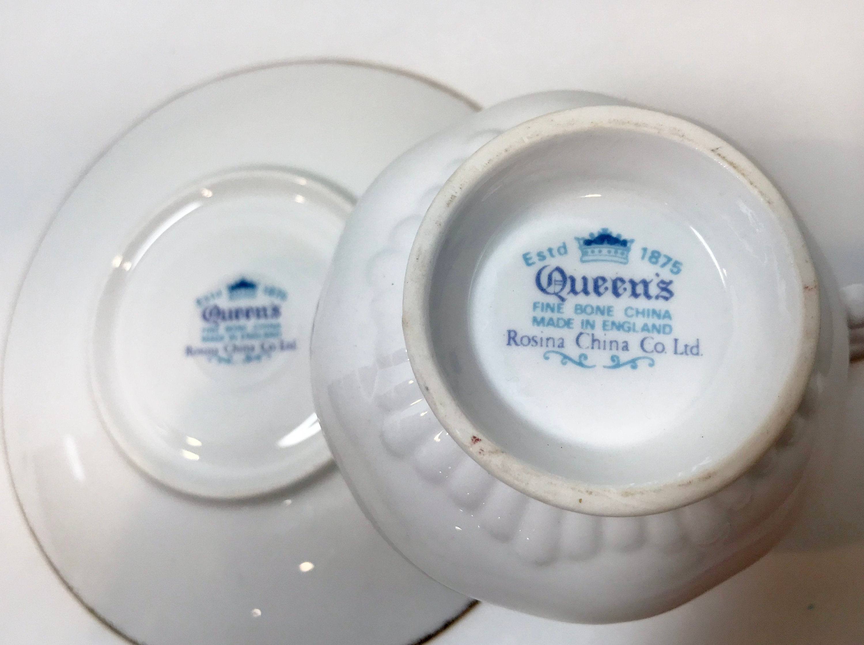 Queens Rosina Tea Cup and Saucer, Yellow Rose Pattern, Antique Tea Cups ...