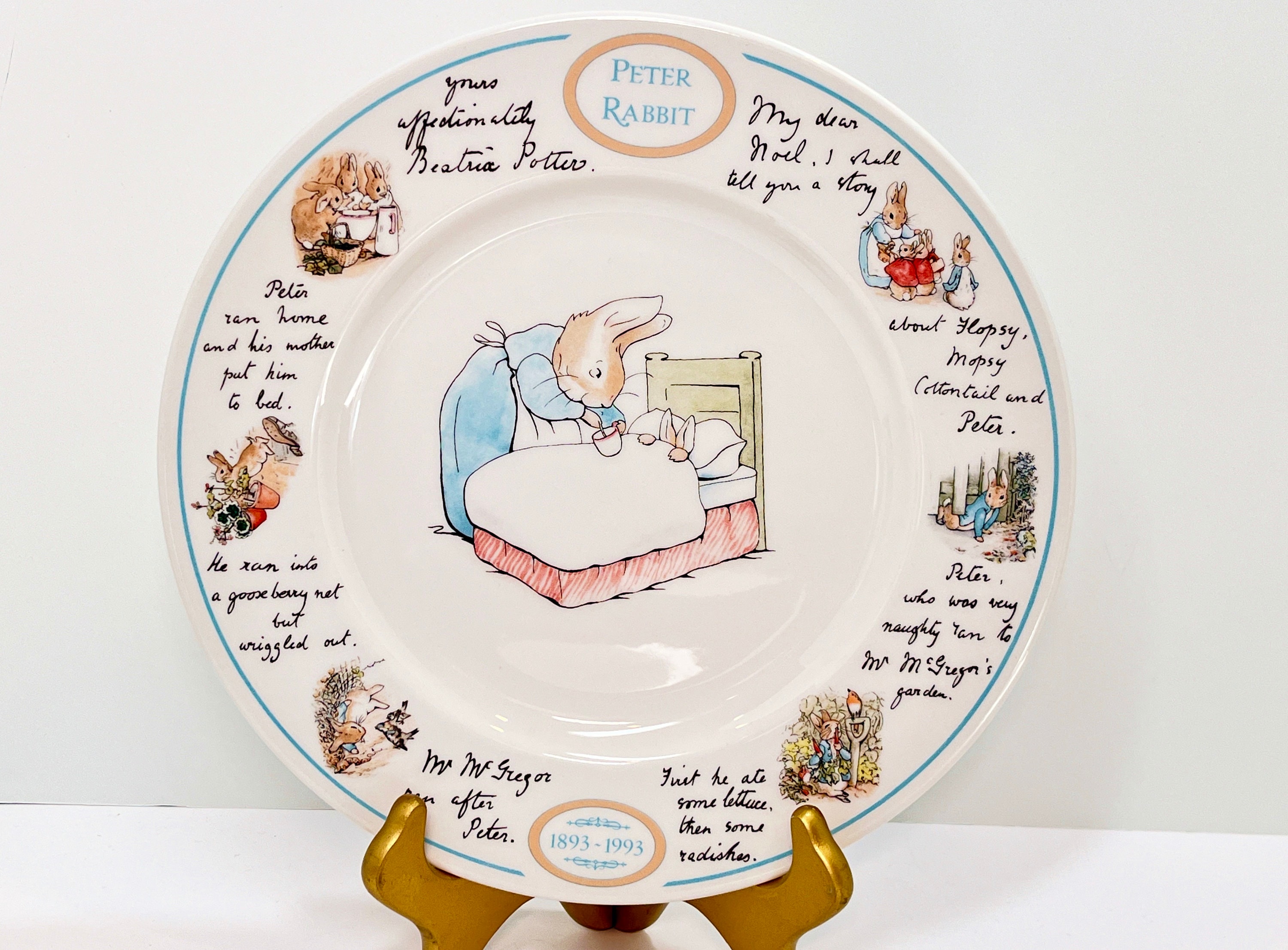 Wedgwood Peter Rabbit Cake Plate , Beatrix Potter , English Pottery ...