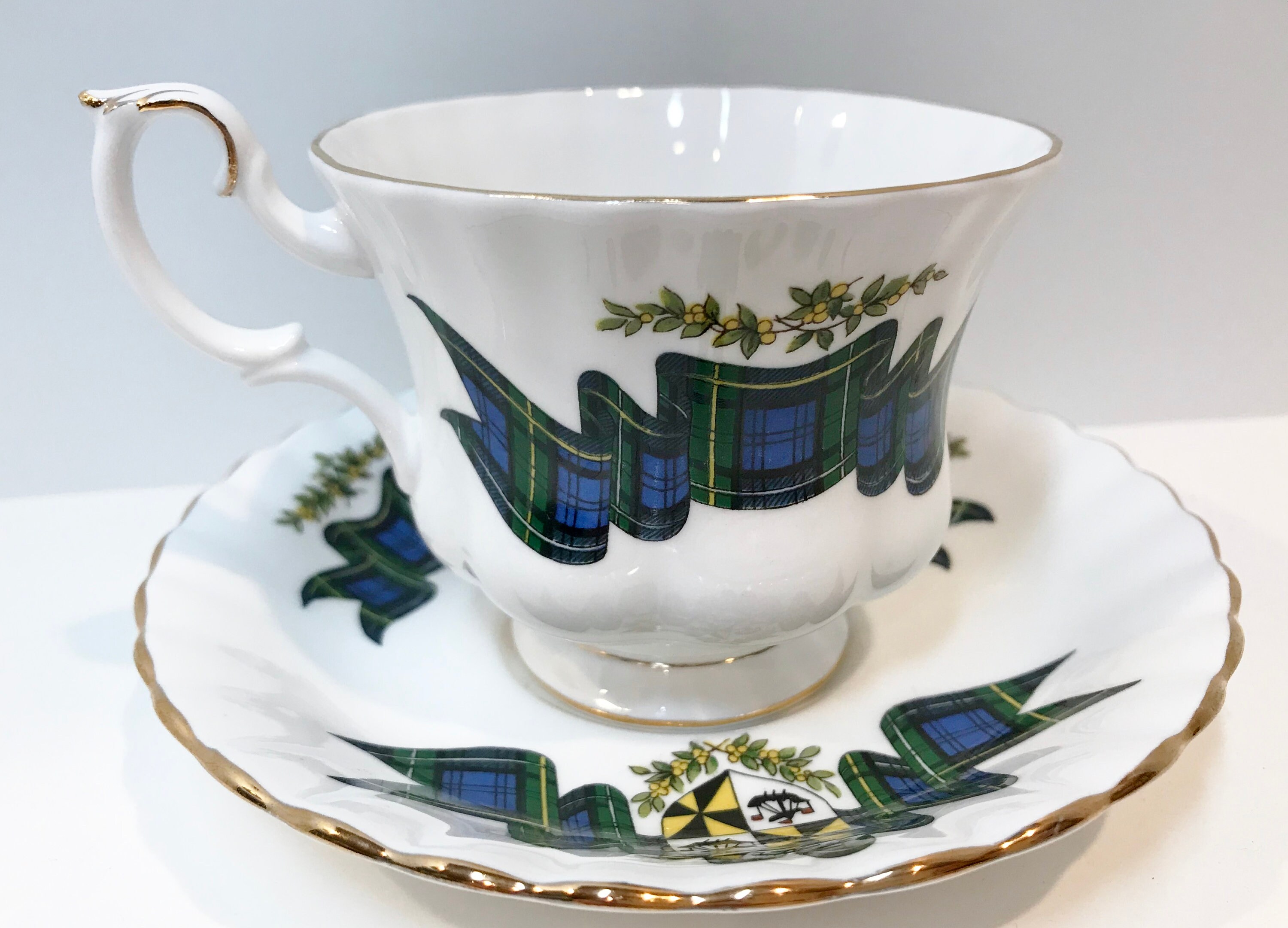 Clan Campbell Tartan Cup, Scottish Tea Cup and Saucer, Scotland Tea ...