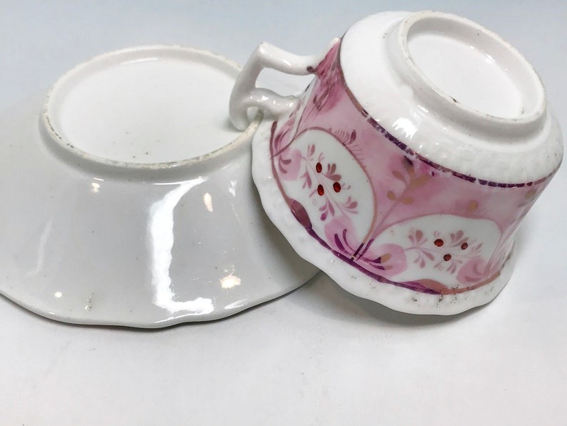 Wishbone Handle Teacup Georgian Teacup Lustreware Teacup - Etsy