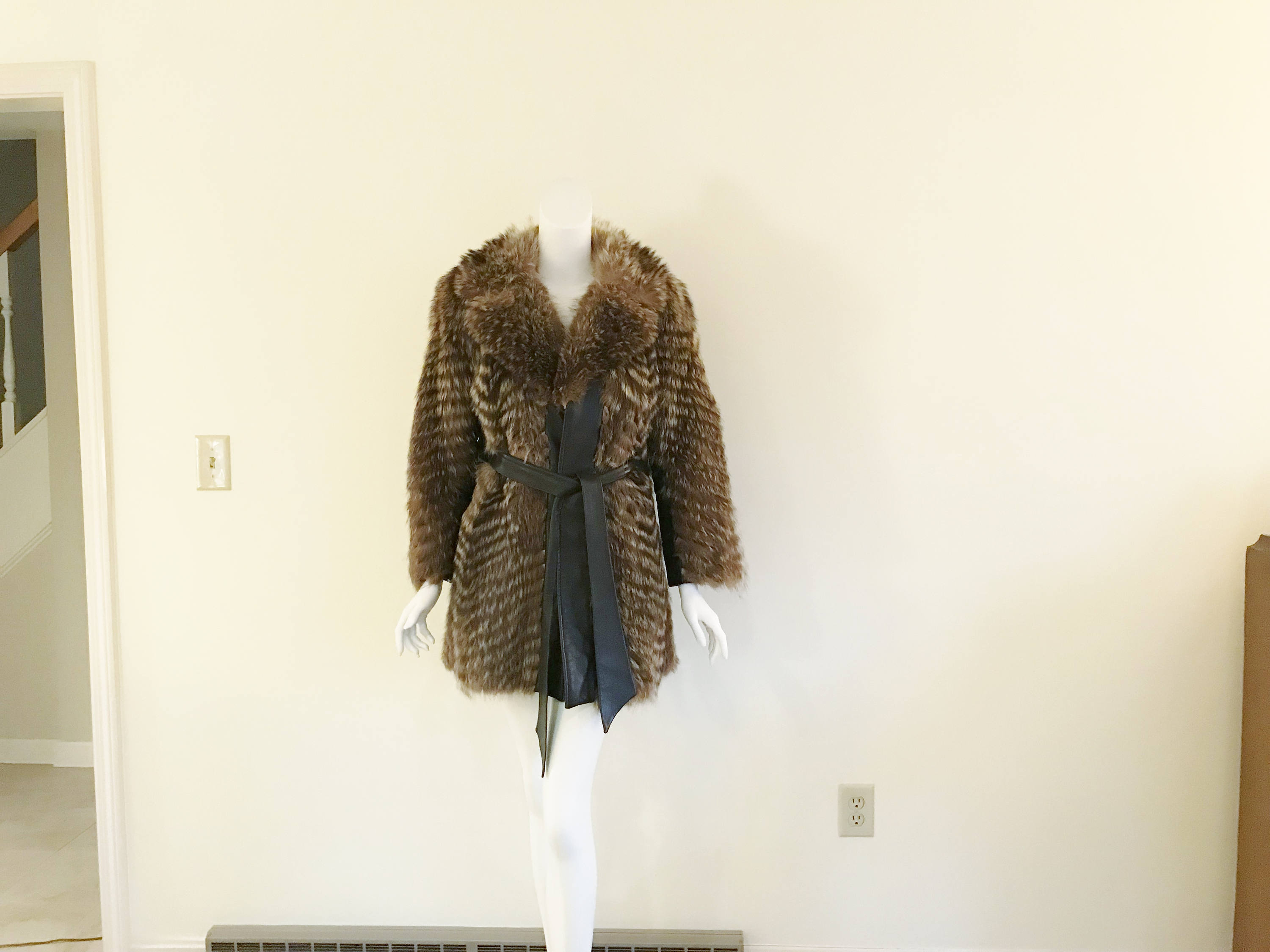Classic Fur Coat, Vintage Clothing, Raccoon Coat, Authentic Real Fur ...