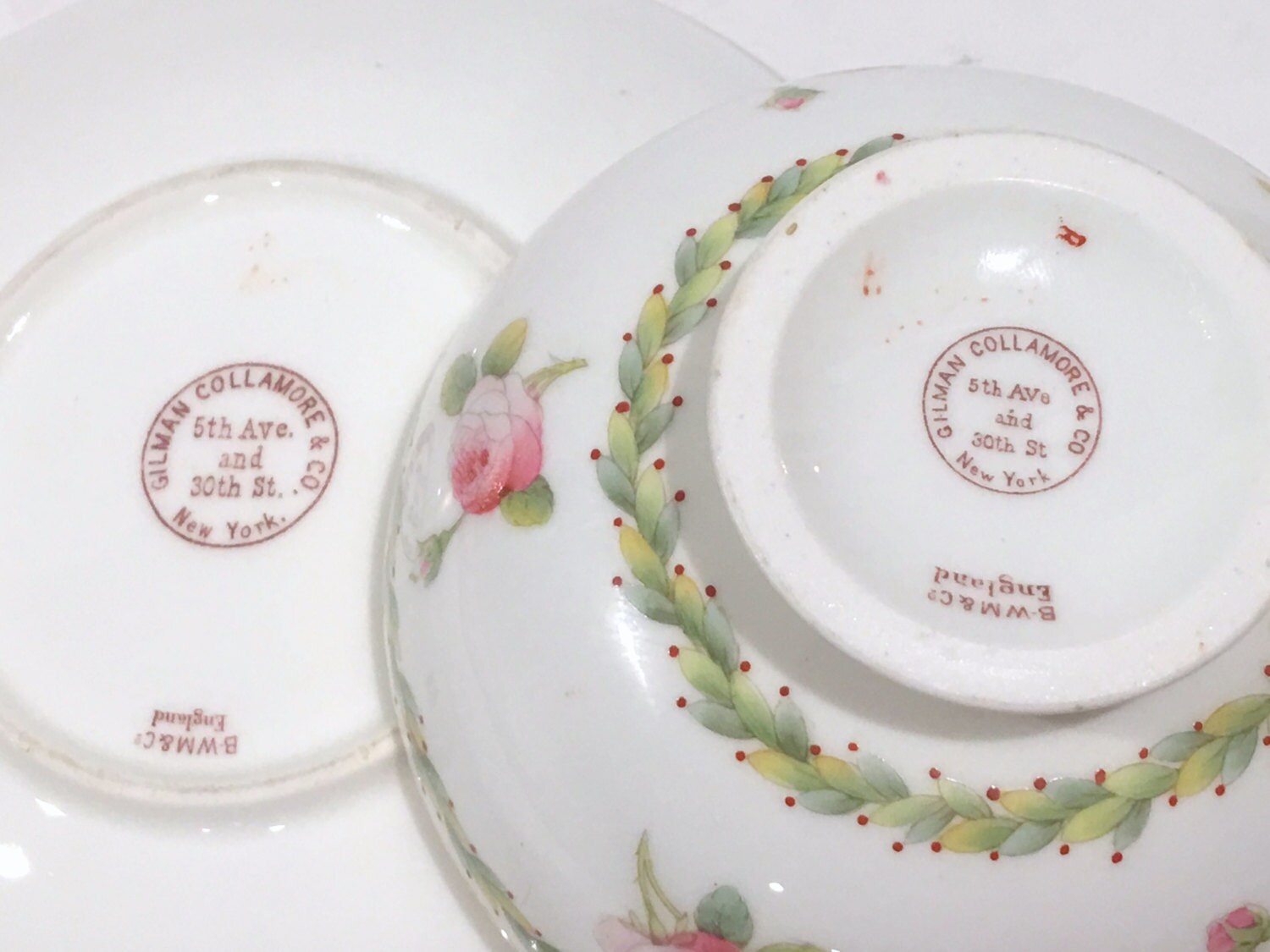 Gilman Collamore Tea Cup and Saucer, BWM Co Cup, Brown Westhead Moore ...