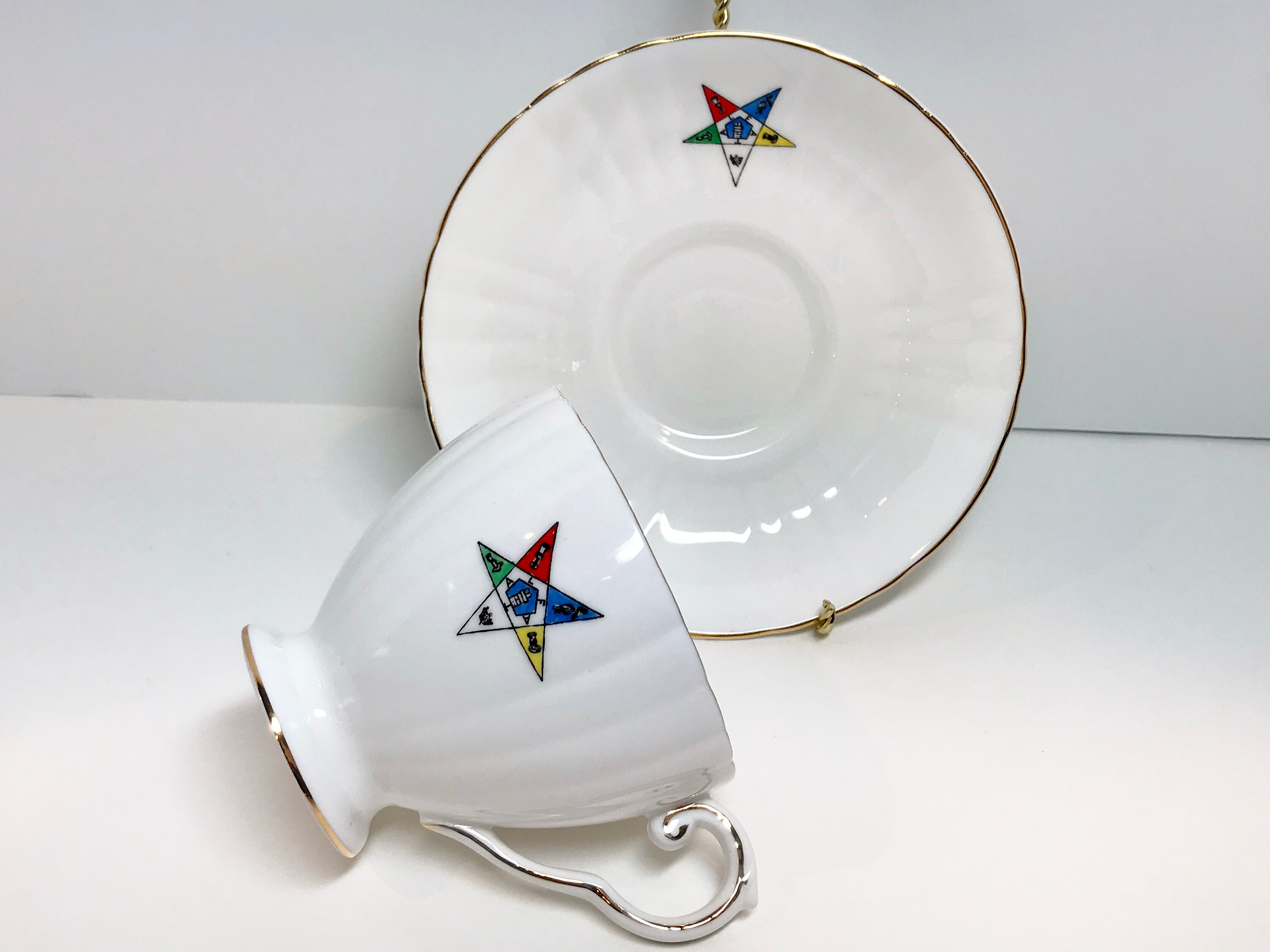 Eastern Star Tea Cup, Antique Royal Grafton Tea Cup and Saucer, Antique ...