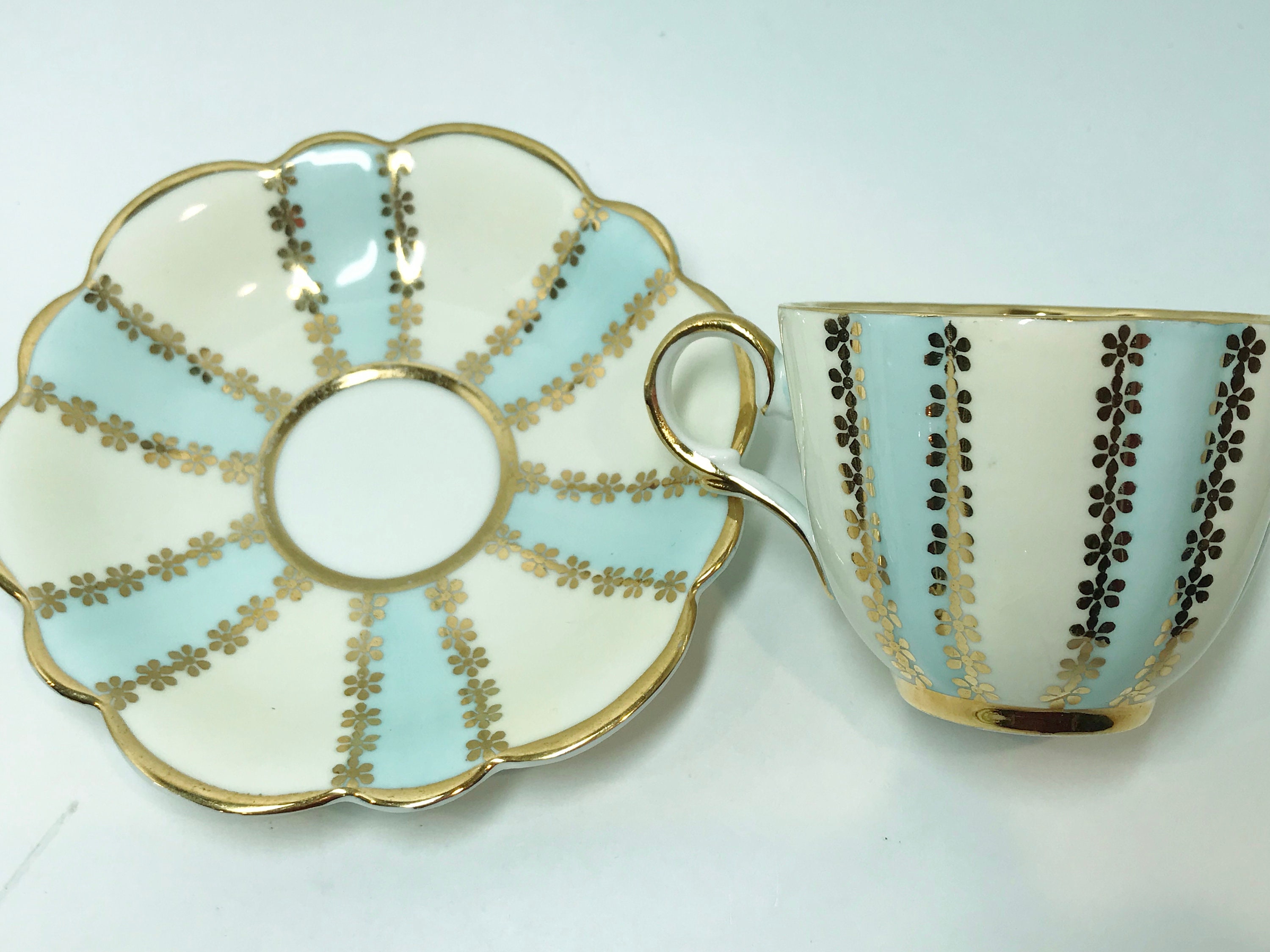Reserved for J, Paneled Clare Tea Cup and Saucer, Antique Tea Cups ...