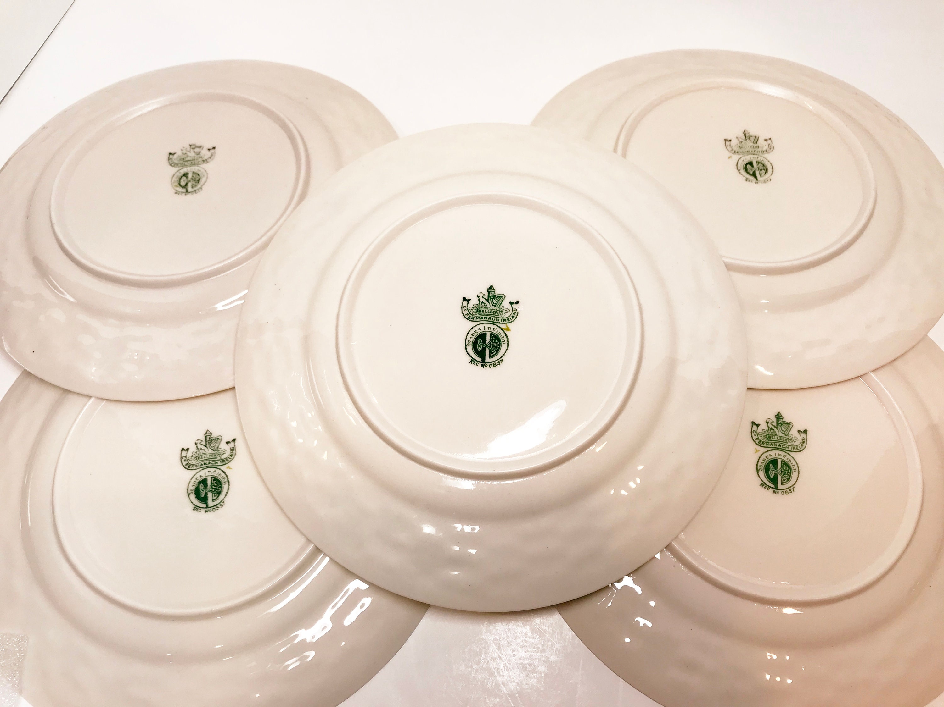 Belleek Plates, Belleek Shamrock Ware, Shamrock Plates, Belleek ...