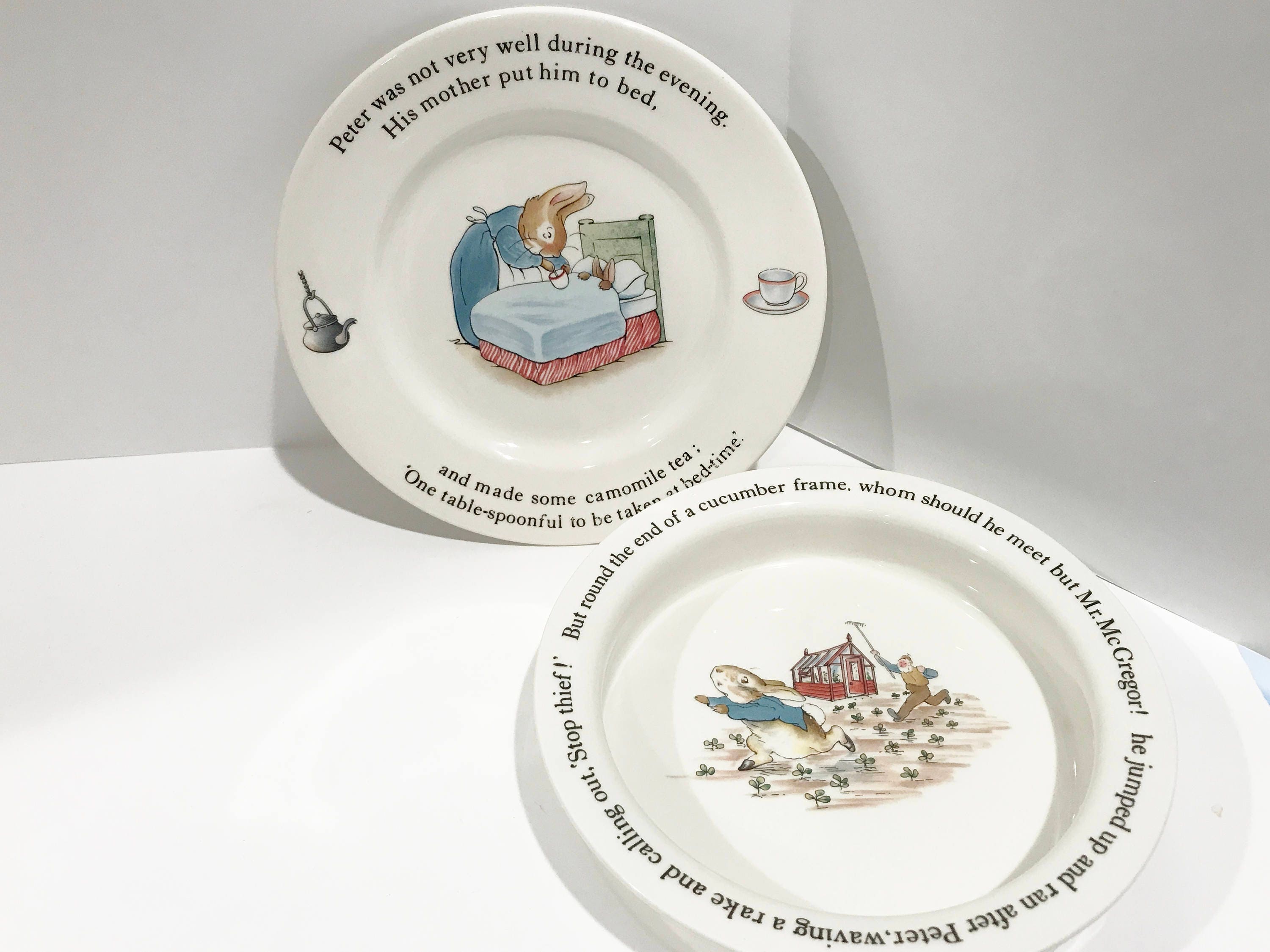 Wedgwood Peter Rabbit Bowl and Plate, Beatrix Potter, Childs Plate and ...