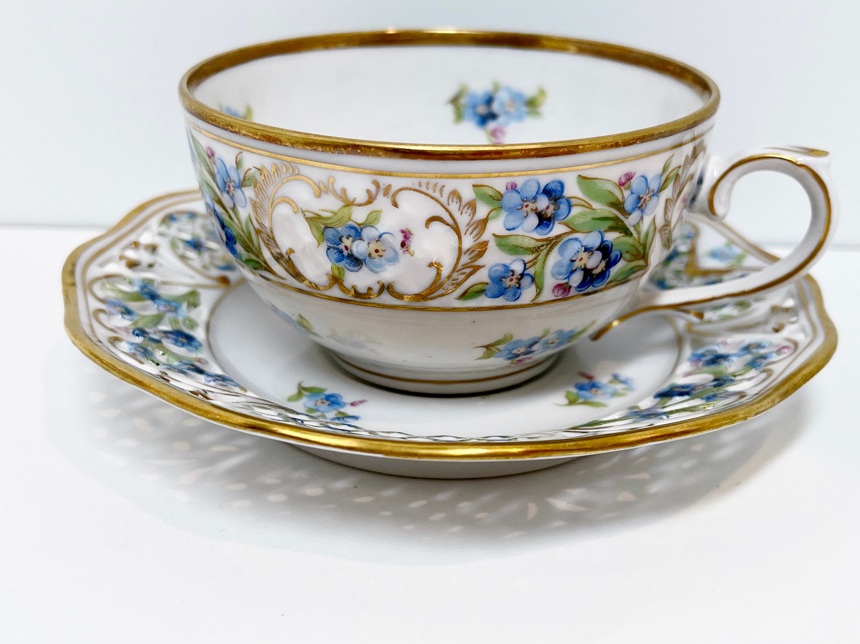 Schumann Forget Me Not Teacup, Bavarian German Teacups, Forget Me Not ...
