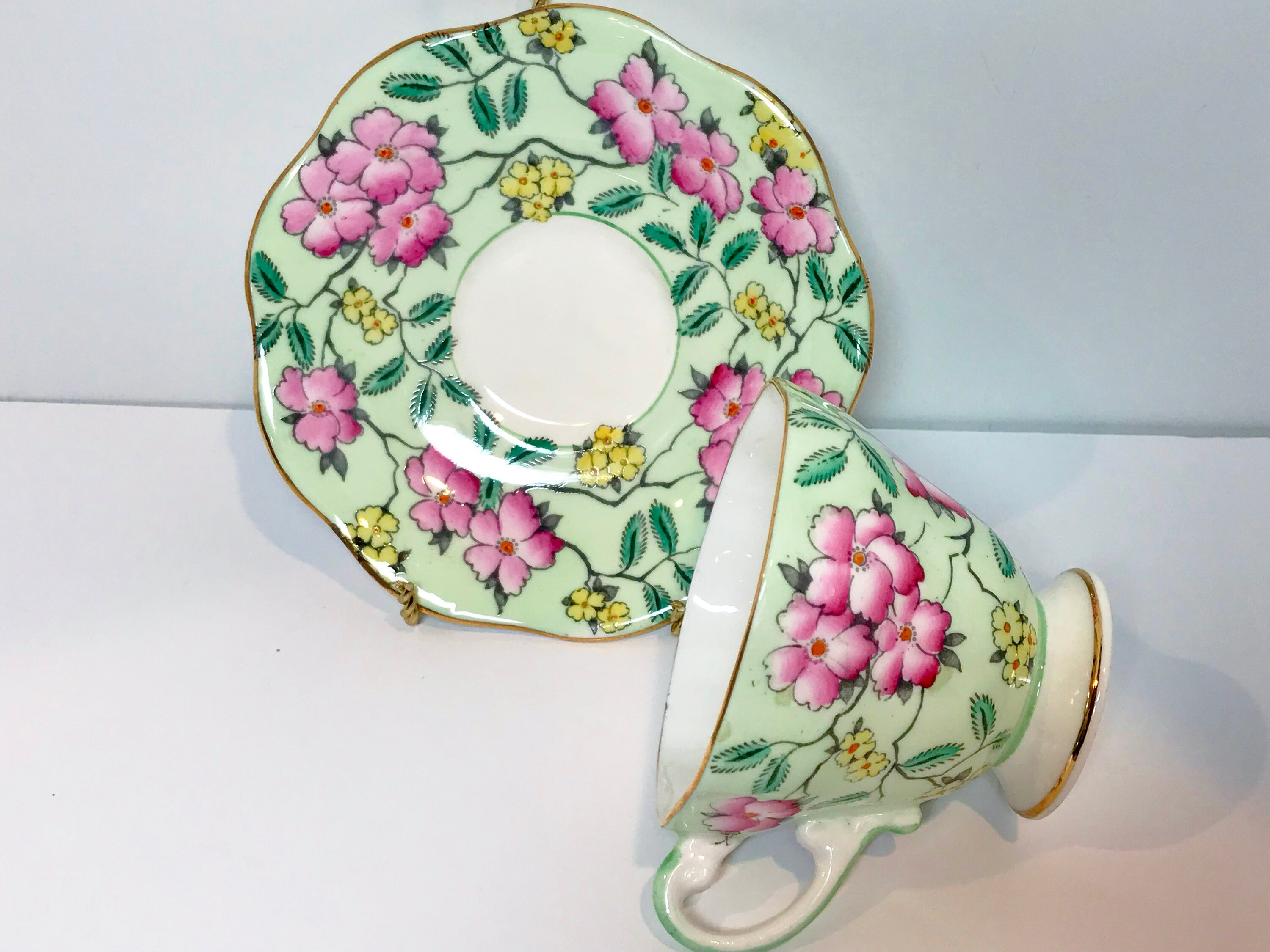 Springdale by Foley Tea Cup and Saucer, Foley Teacup, English Bone ...