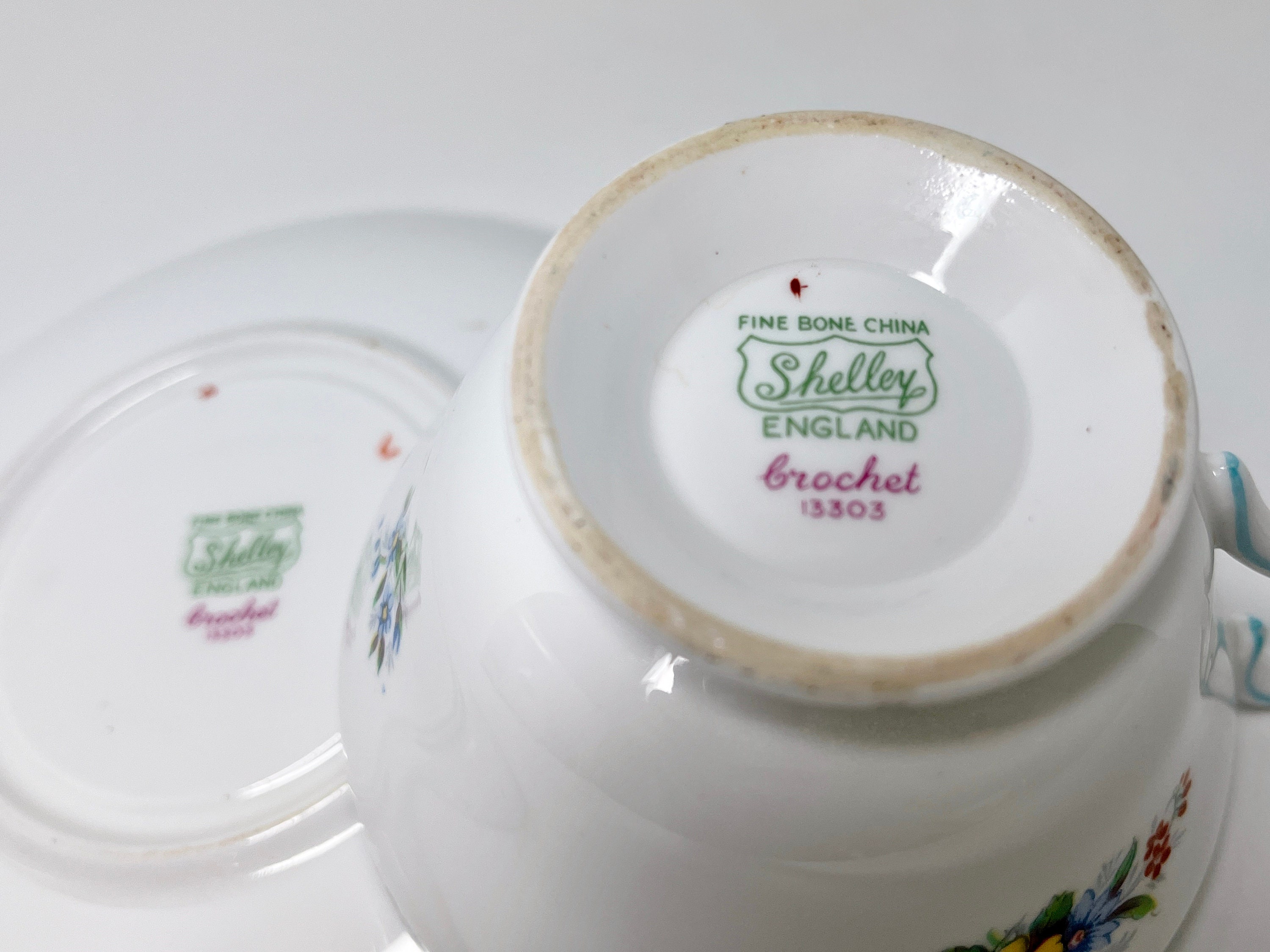 Shelley Teacup and Saucer, Crochet Pattern, Shelley Cups, Shelley China ...