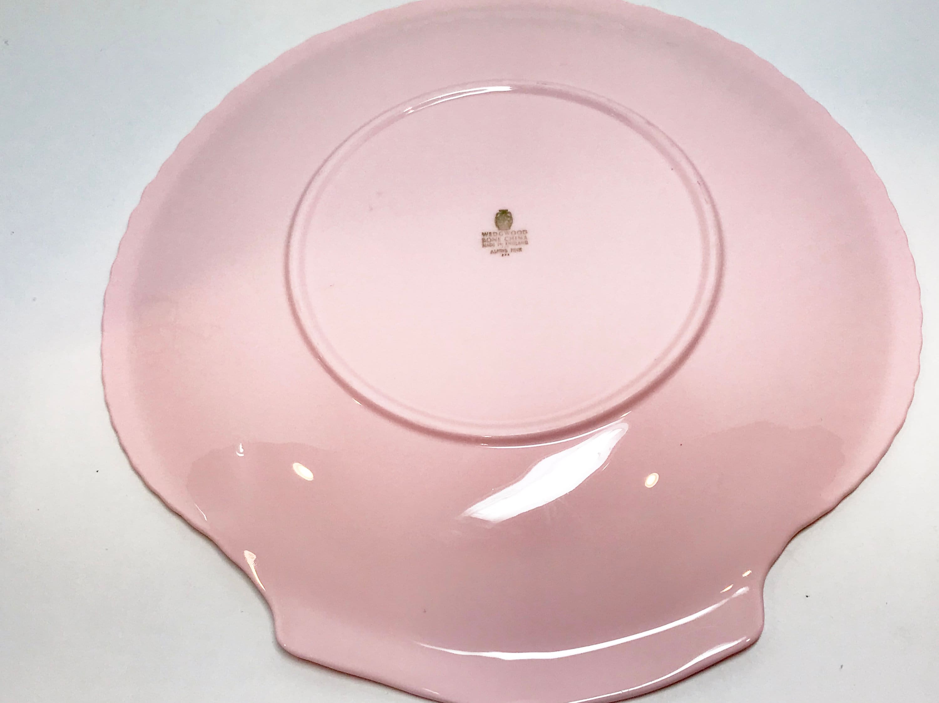 Pink Wedgwood Dinner Plate, Wedgwood Alpine Pink Plate, Wedgwood Shell ...