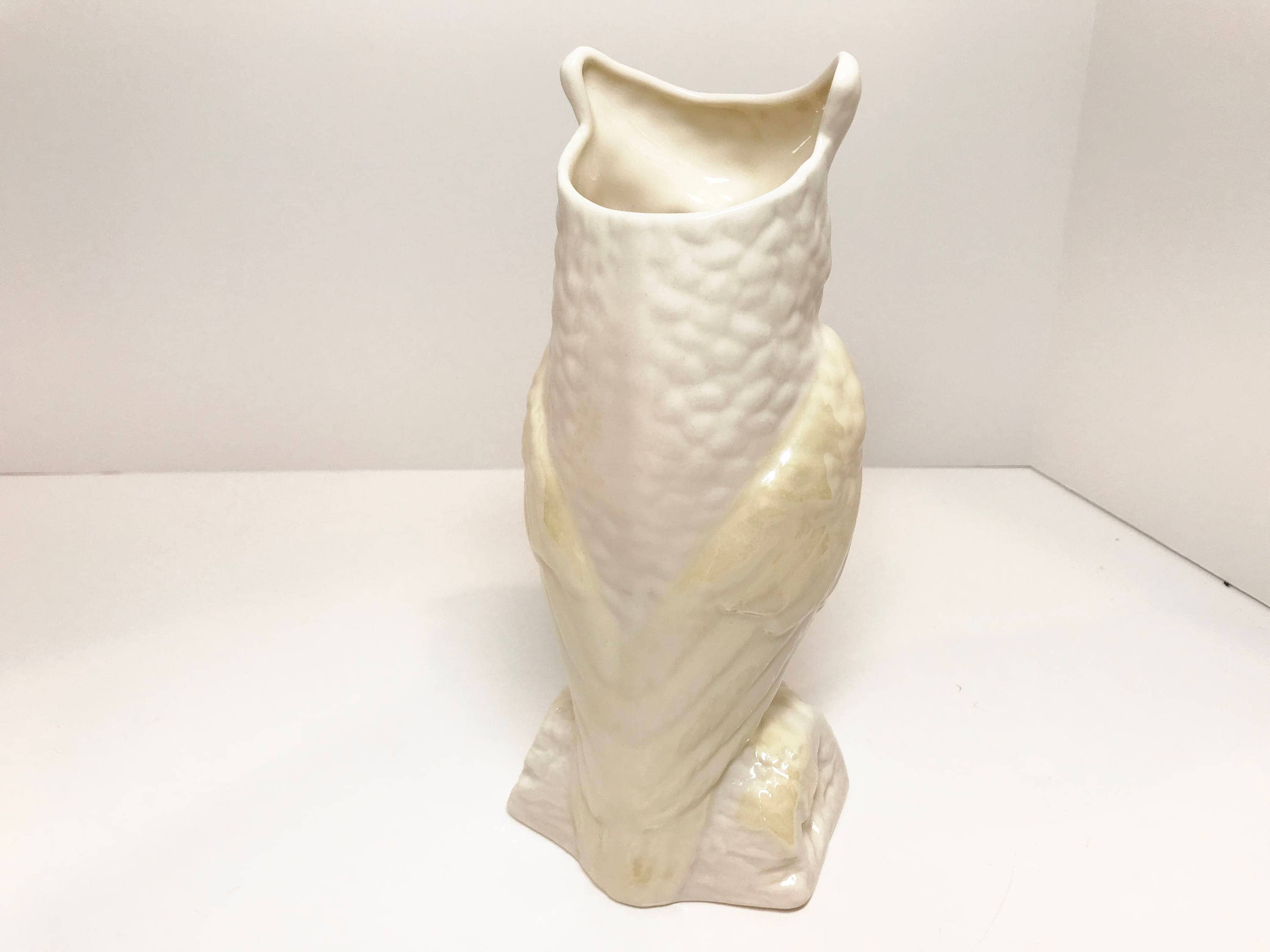 Owl Spill, Belleek Owl Vase, Irish Vase, Belleek China, Irish Porcelain ...