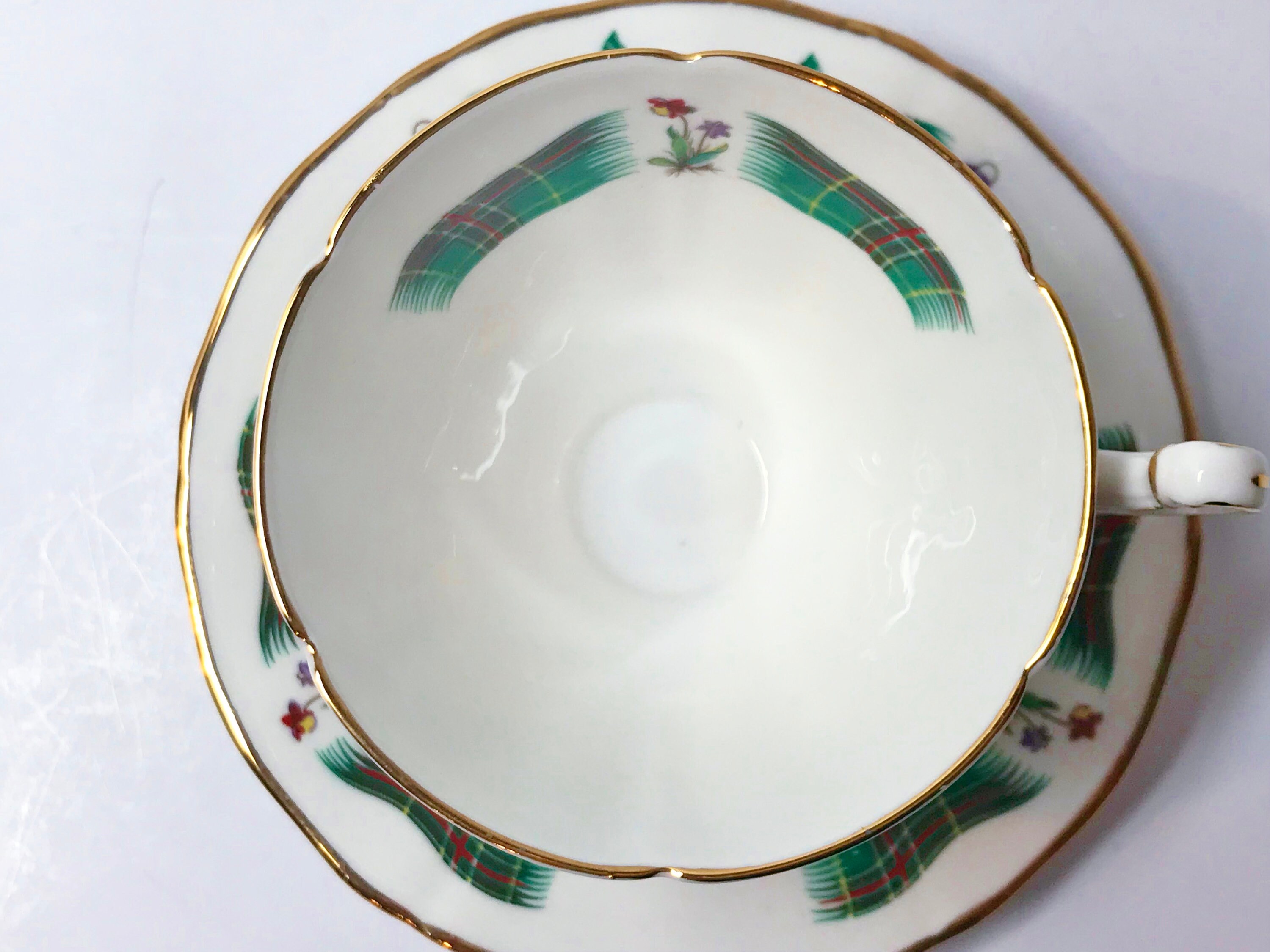 Newfoundland Tea Cup and Saucer, Royal Adderley Tea Cup, English Bone ...