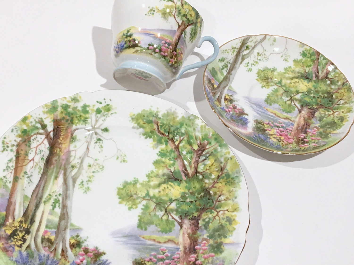Shelley Plate, Shelley Woodlands Plate, Cake Plate, English Bone China ...