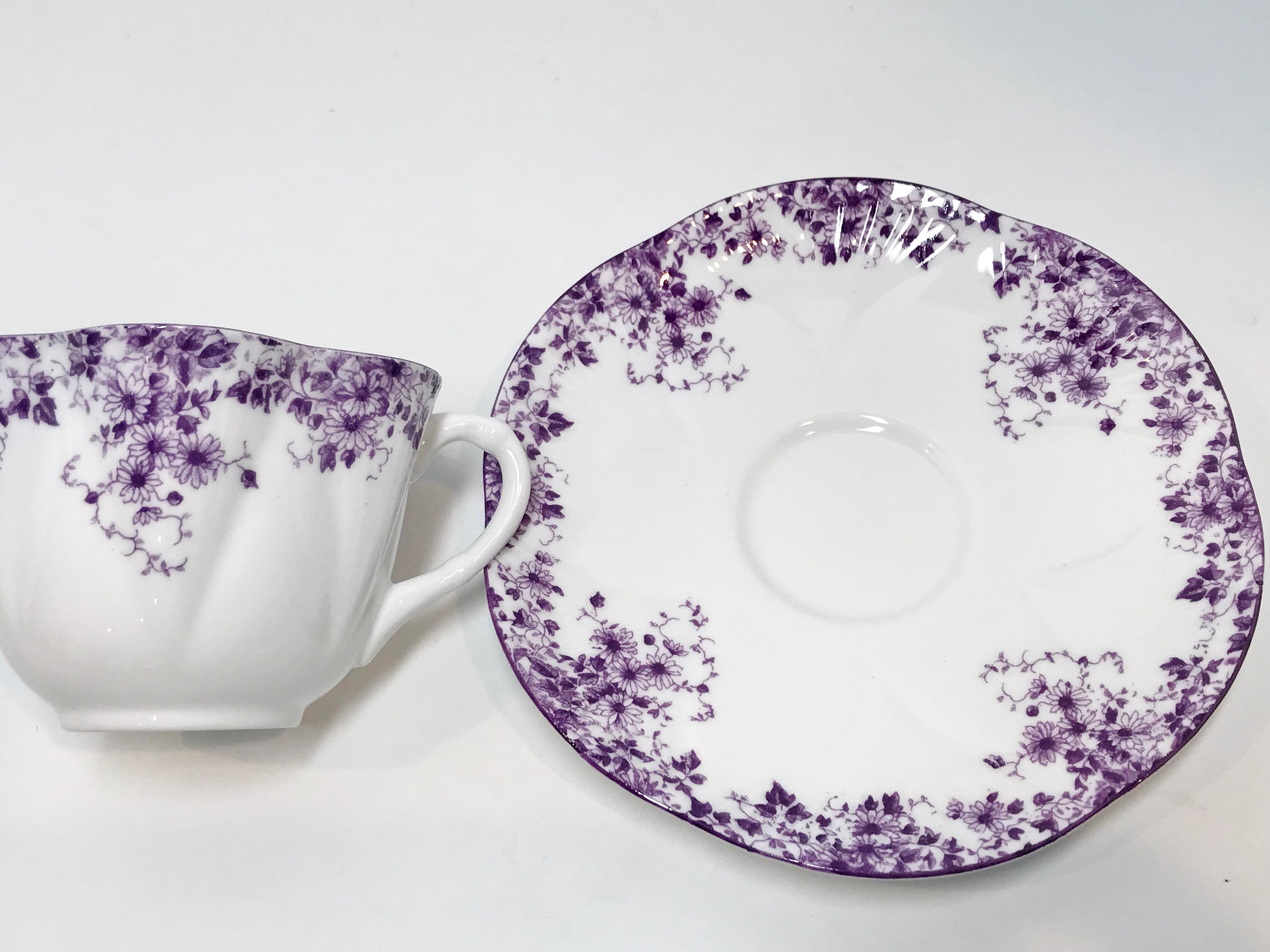 Shelley Dainty Mauve Teacup and Saucer, Shelley China, Shelley Bone ...