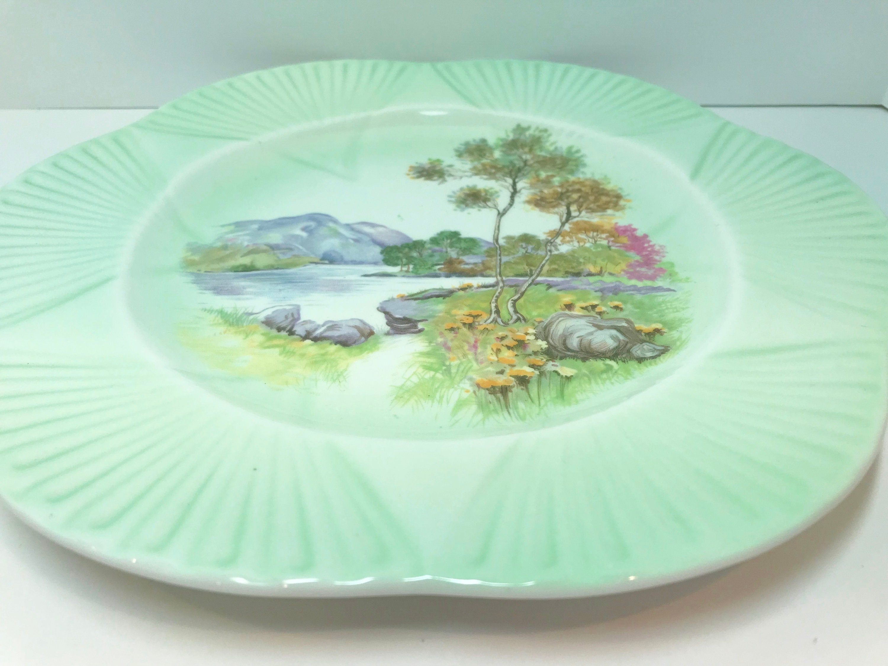Shelley Platter, Loch Lommond Pattern, Shelley Large Plate, Pattern ...