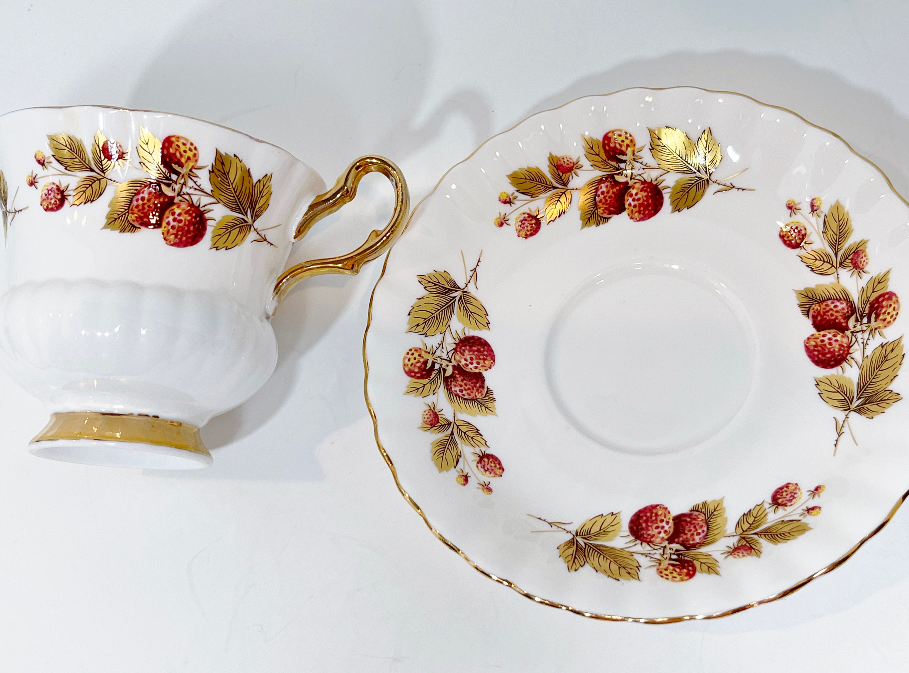 Strawberry Teacup , Royal Imperial Teacup, Afternoon Tea, Gift for Her ...