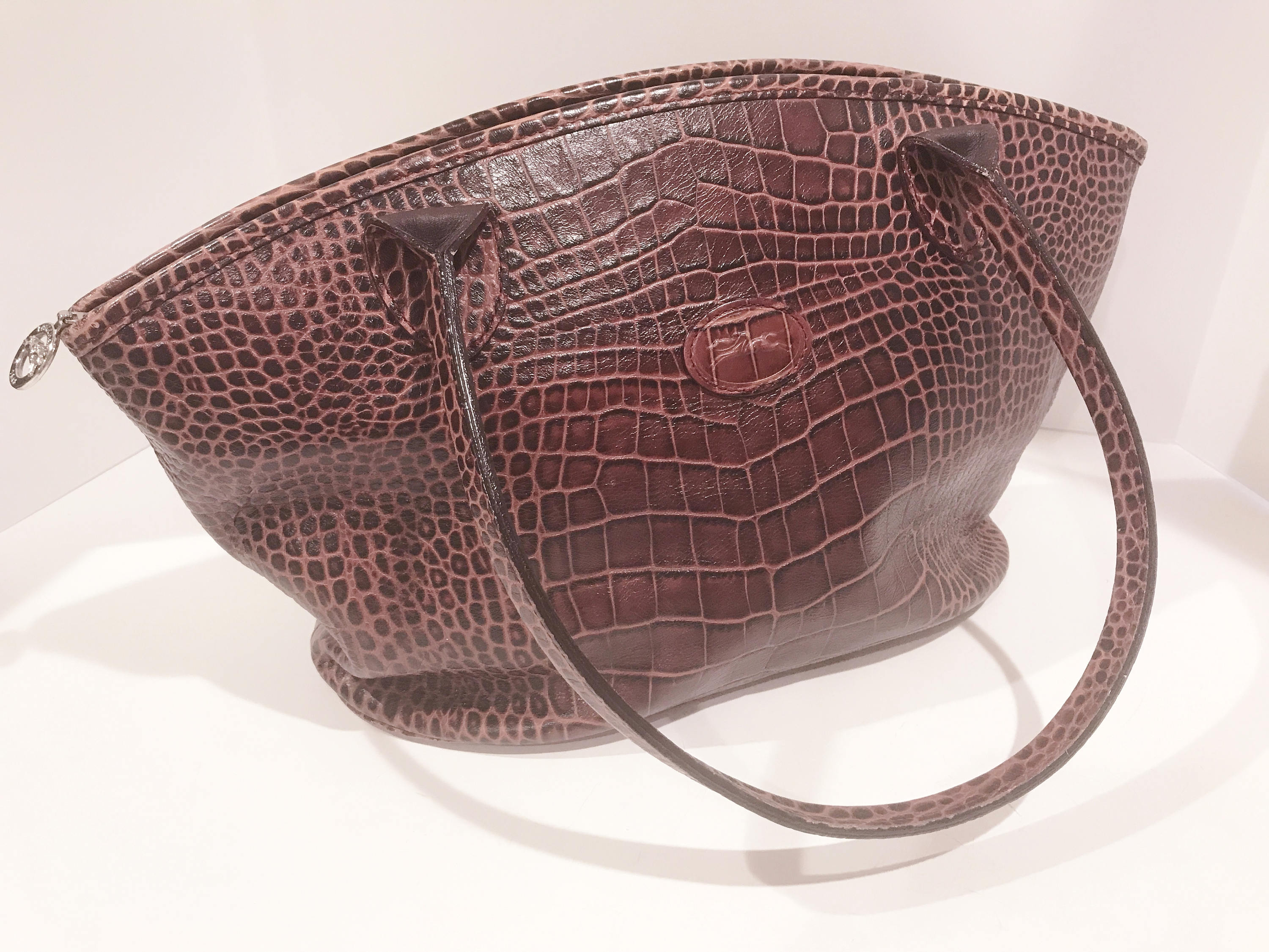 Authentic Longchamp Bag, Mahogany Brown Longchamp, French Handbag ...