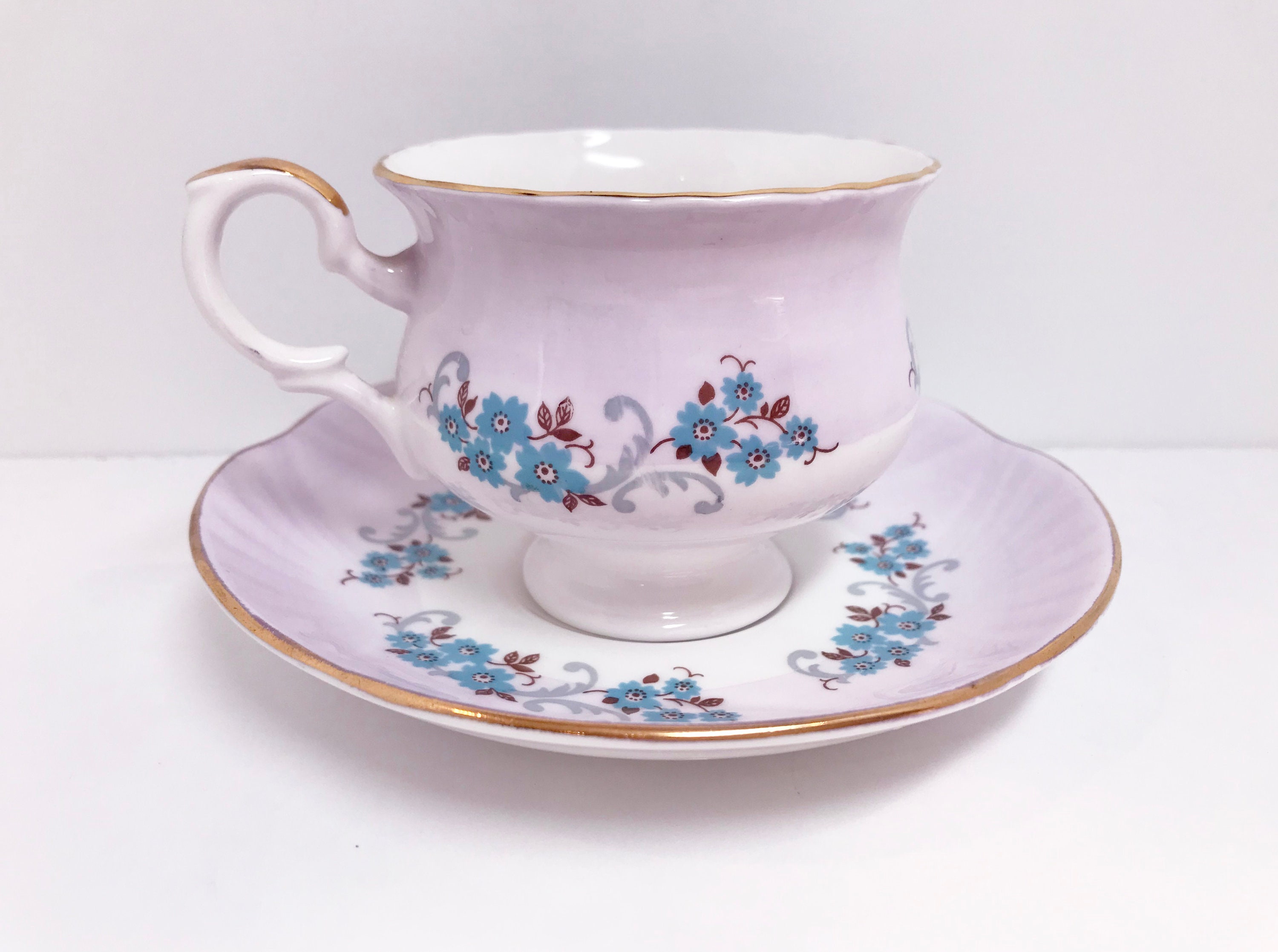 Crown Staffordshire Teacup, Lilac Tea Cup, Teatime Tea Cups, Vintage ...