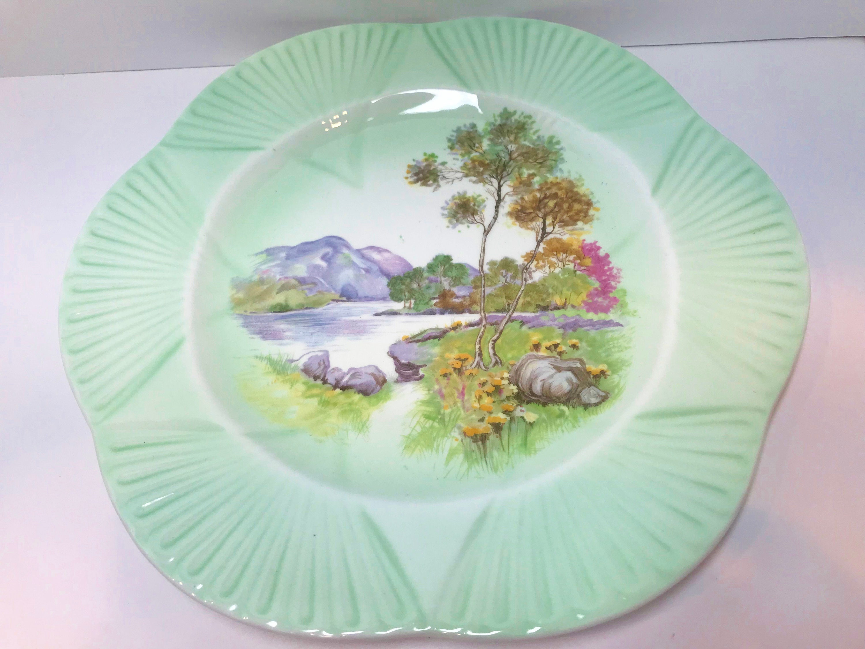 Shelley Platter, Loch Lommond Pattern, Shelley Large Plate, Pattern ...