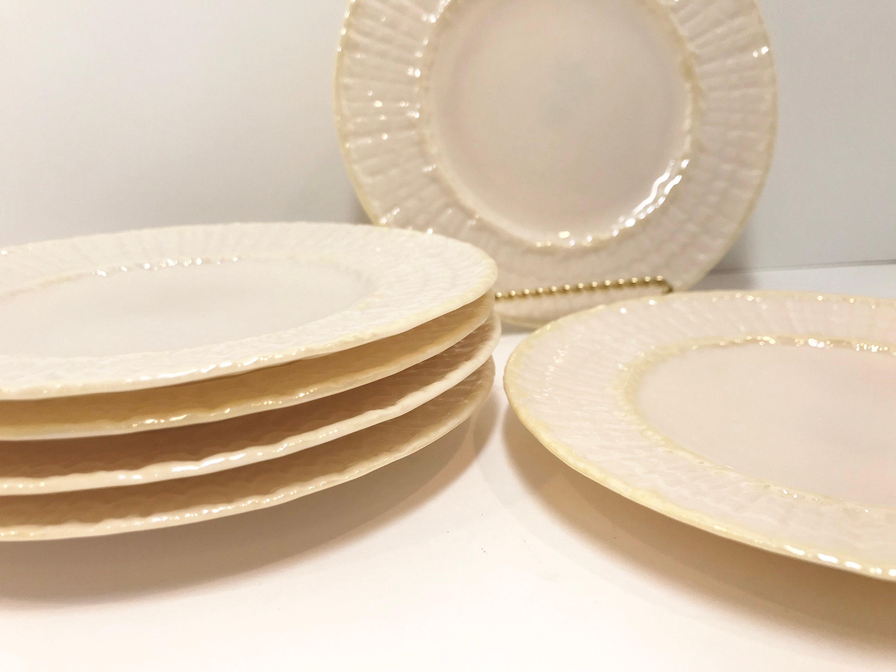 Set of Six Belleek Plates, Limpet Plates, 6.25 Plates, Belleek Limpet ...