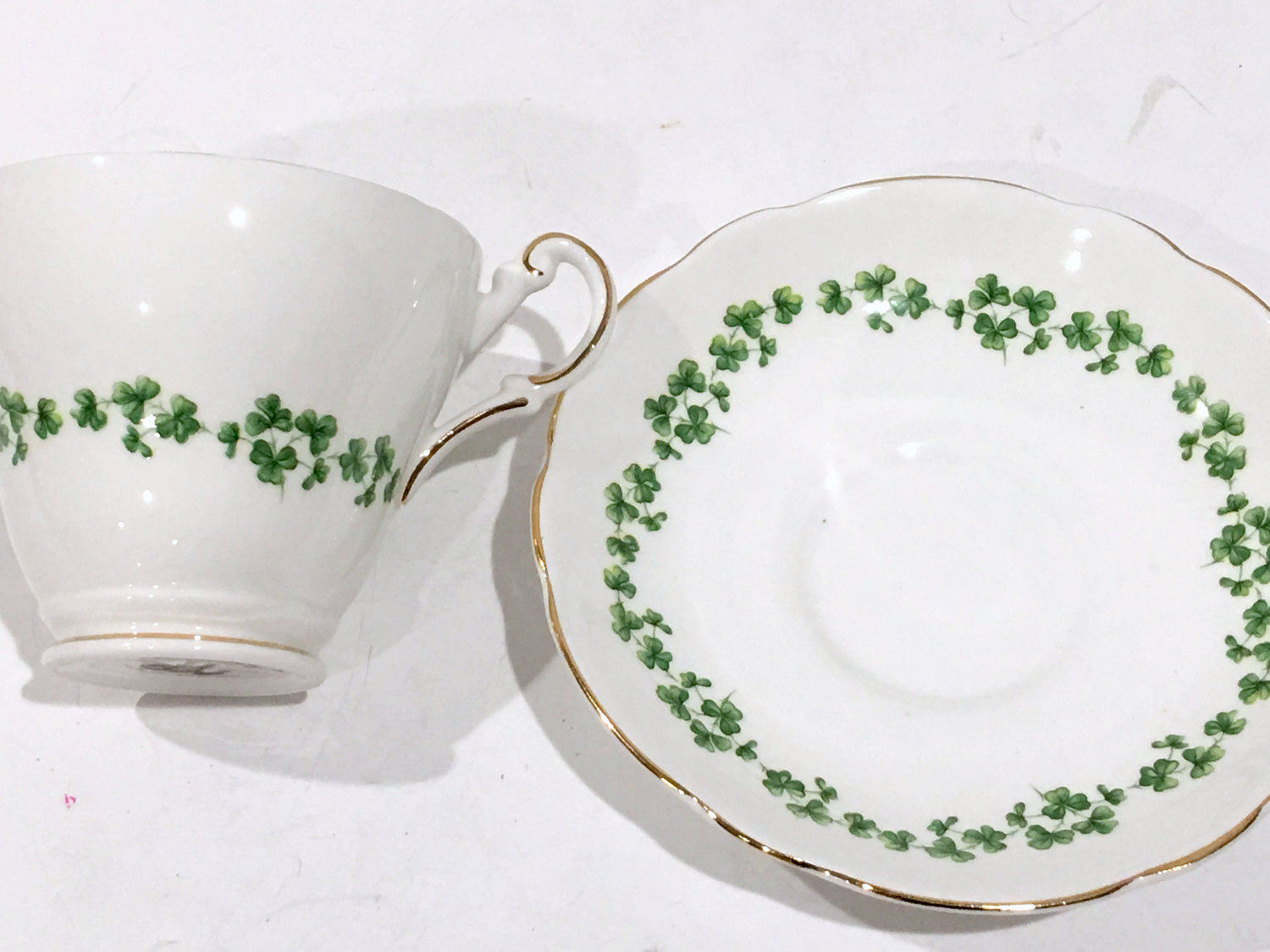Regency Shamrock Tea Cup and Saucer, Shamrock Tea Cups, Tea Set ...