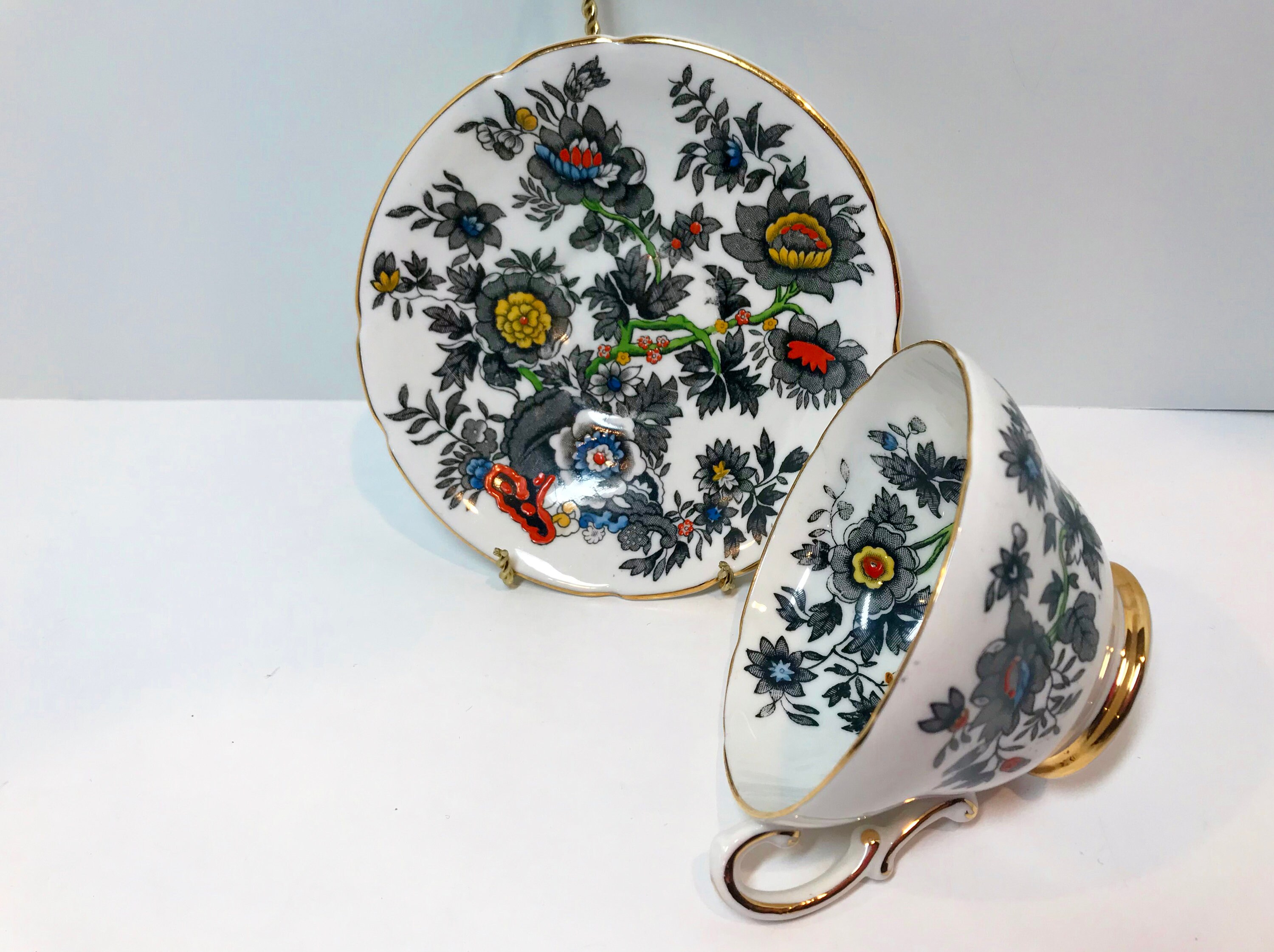 Stanley Teacup and Saucer, Floral Tea Cups, Antique Teacups Vintage ...