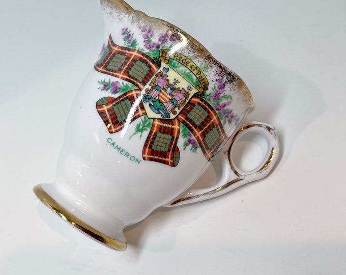Clan Cameron Pitcher, Royal Stafford Cup, Scottish Creamer, Clan ...
