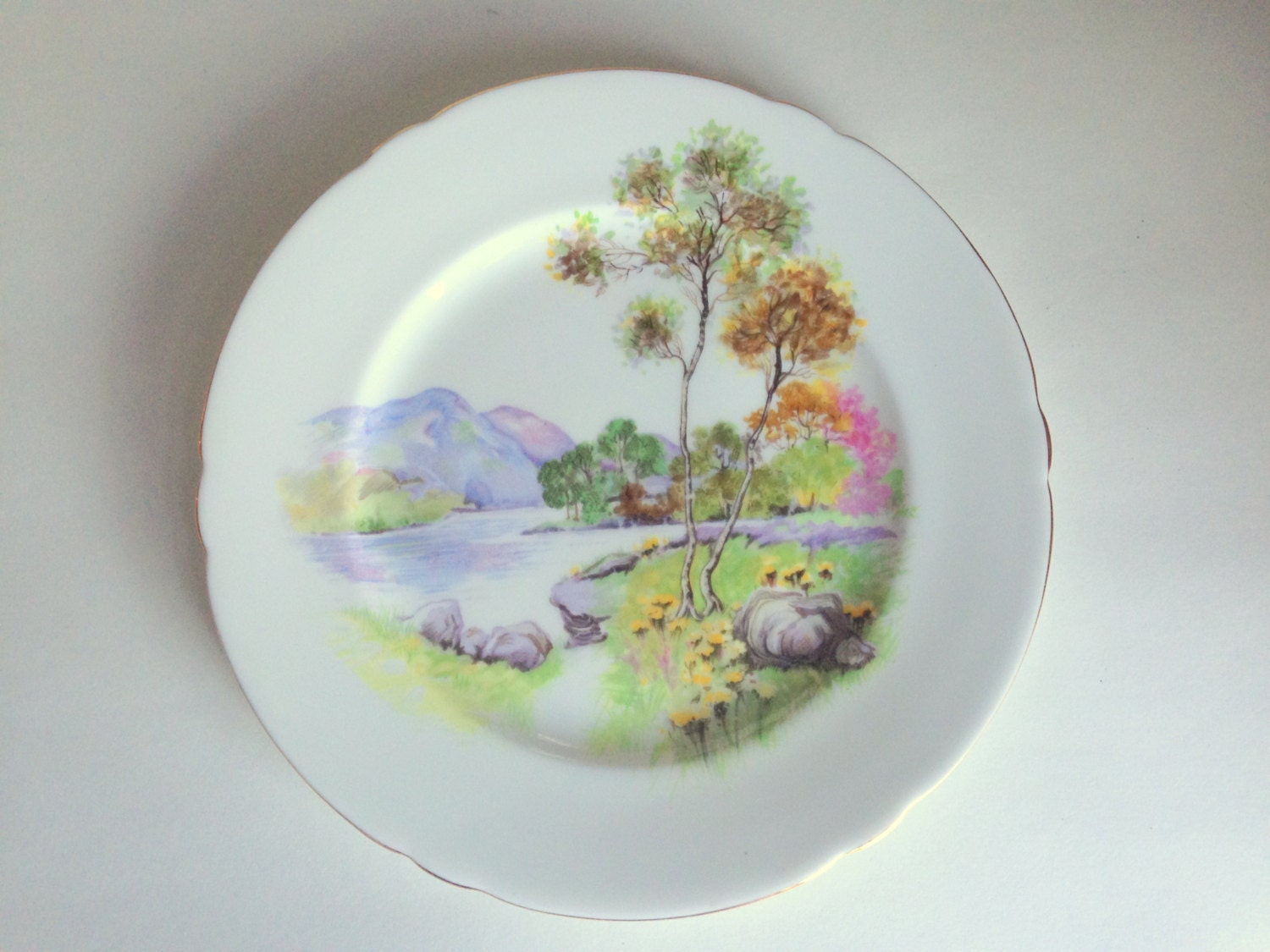 Shelley Platter, Loch Lommond Pattern, Shelley Large Plate, Pattern ...