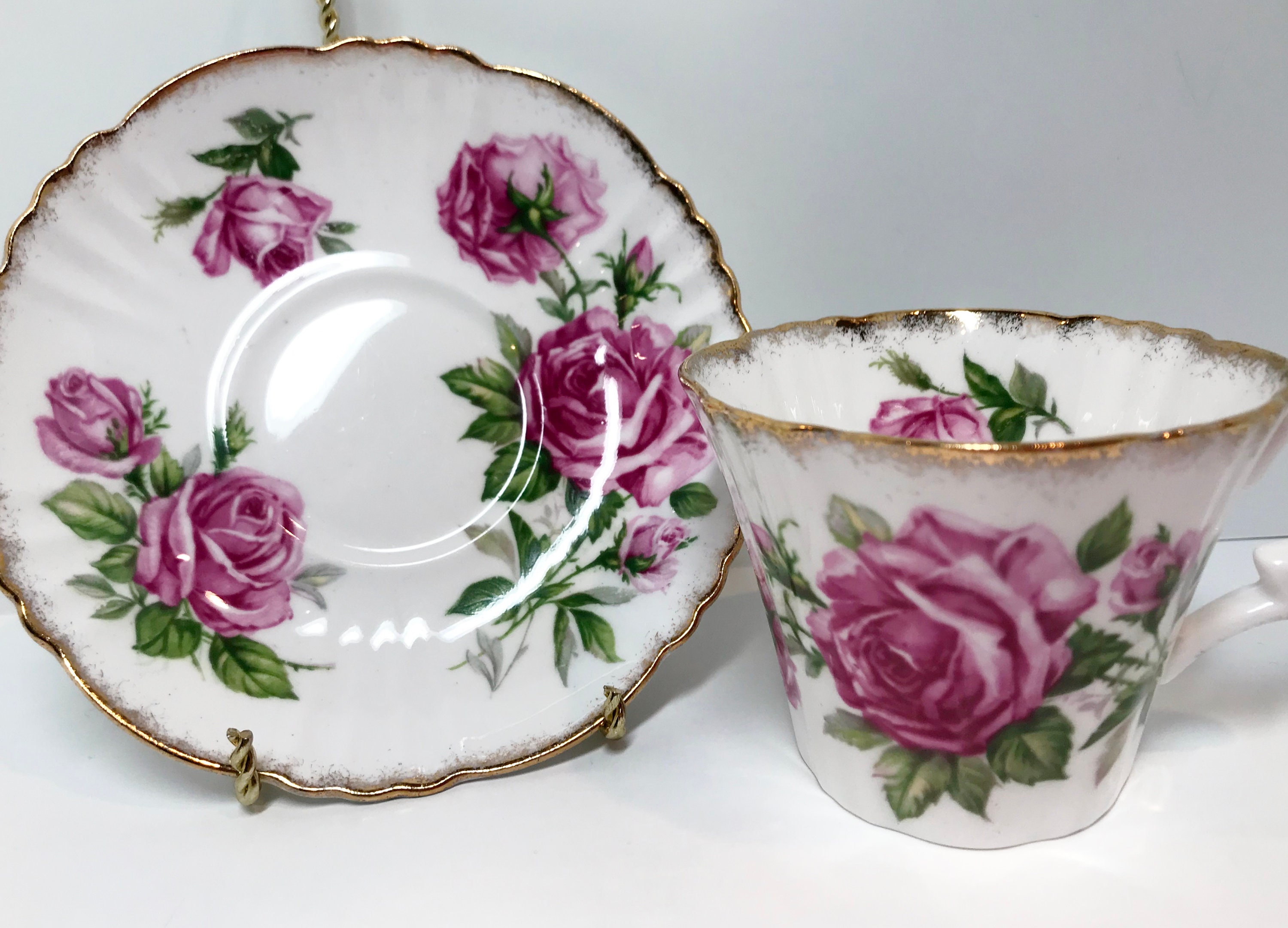 Orleans Rose by Royal Standard Tea Cup and Saucer, Antique Tea Cups ... Orleans Rose by Royal Standard Tea Cup and Saucer, Antique Tea Cups ...