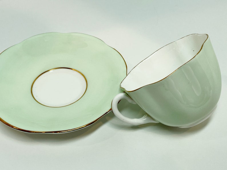 Paneled Clare Tea Cup and Saucer Antique Tea Cups Vintage - Etsy