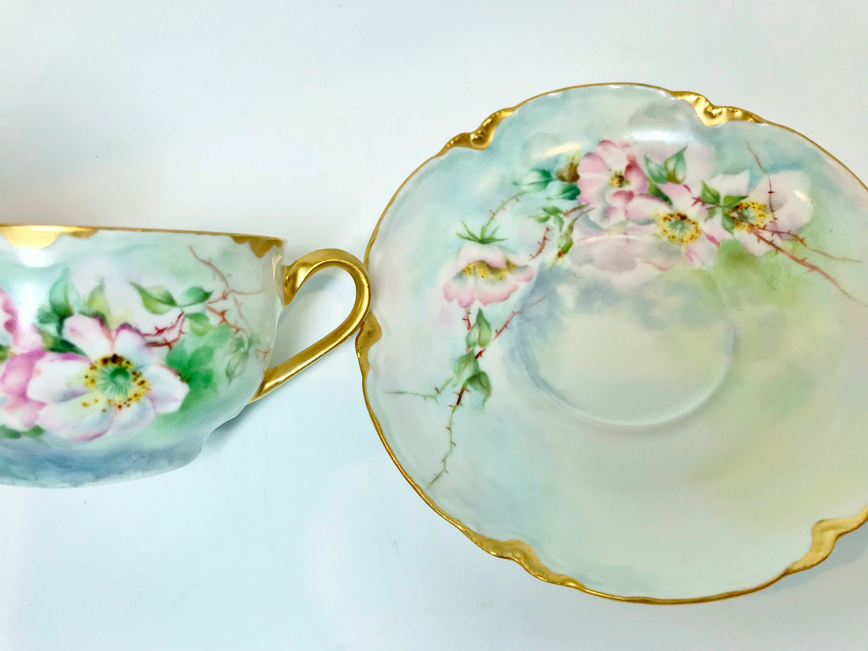 Haviland Limoges Teacup, MCM Limoges Teacup and Saucer, Haviland ...