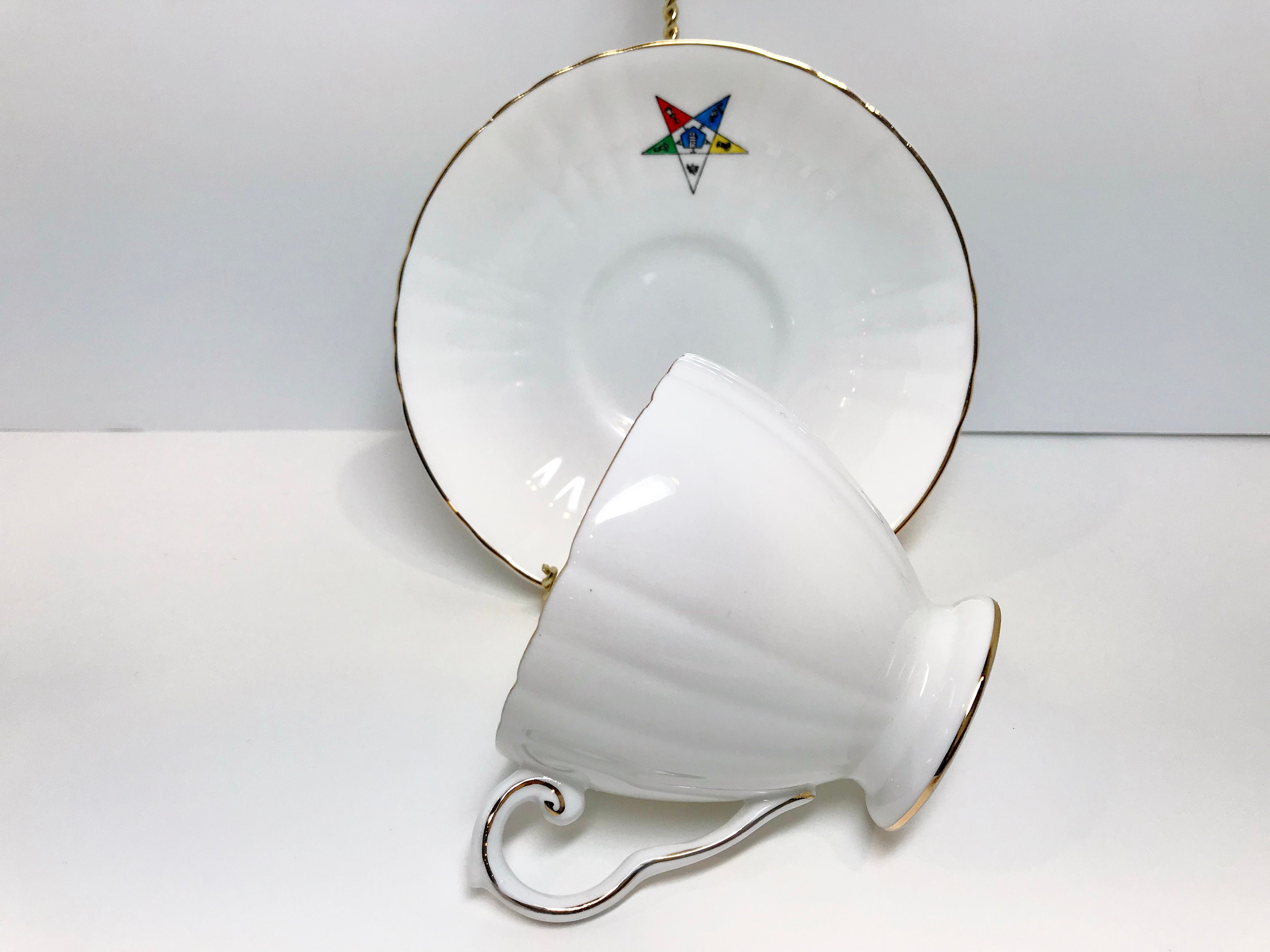Eastern Star Tea Cup, Antique Royal Grafton Tea Cup and Saucer, Antique ...