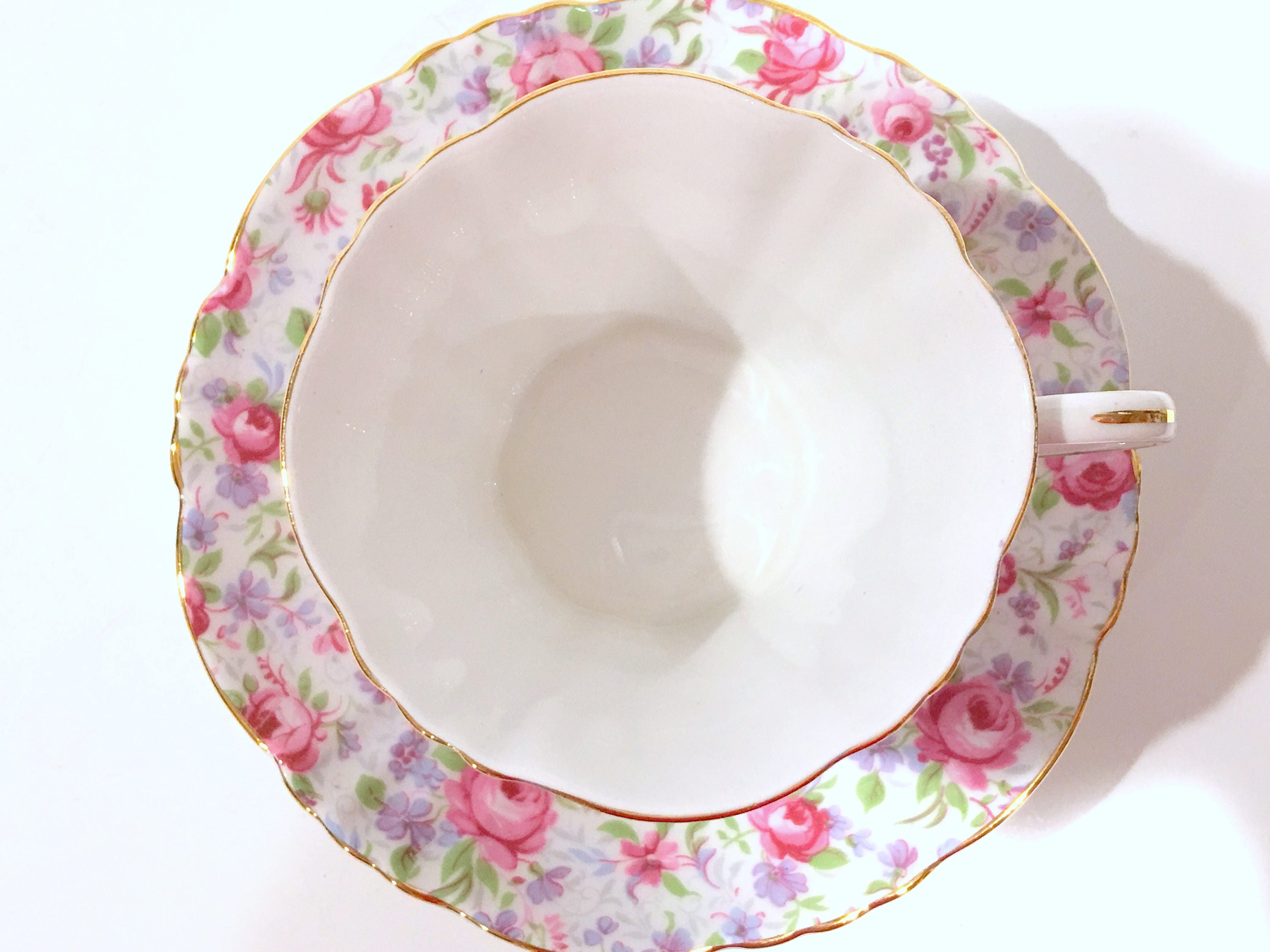 Chintz Royal Standard Tea Cup and Saucer, Antique Teacups, Tea Cups ...