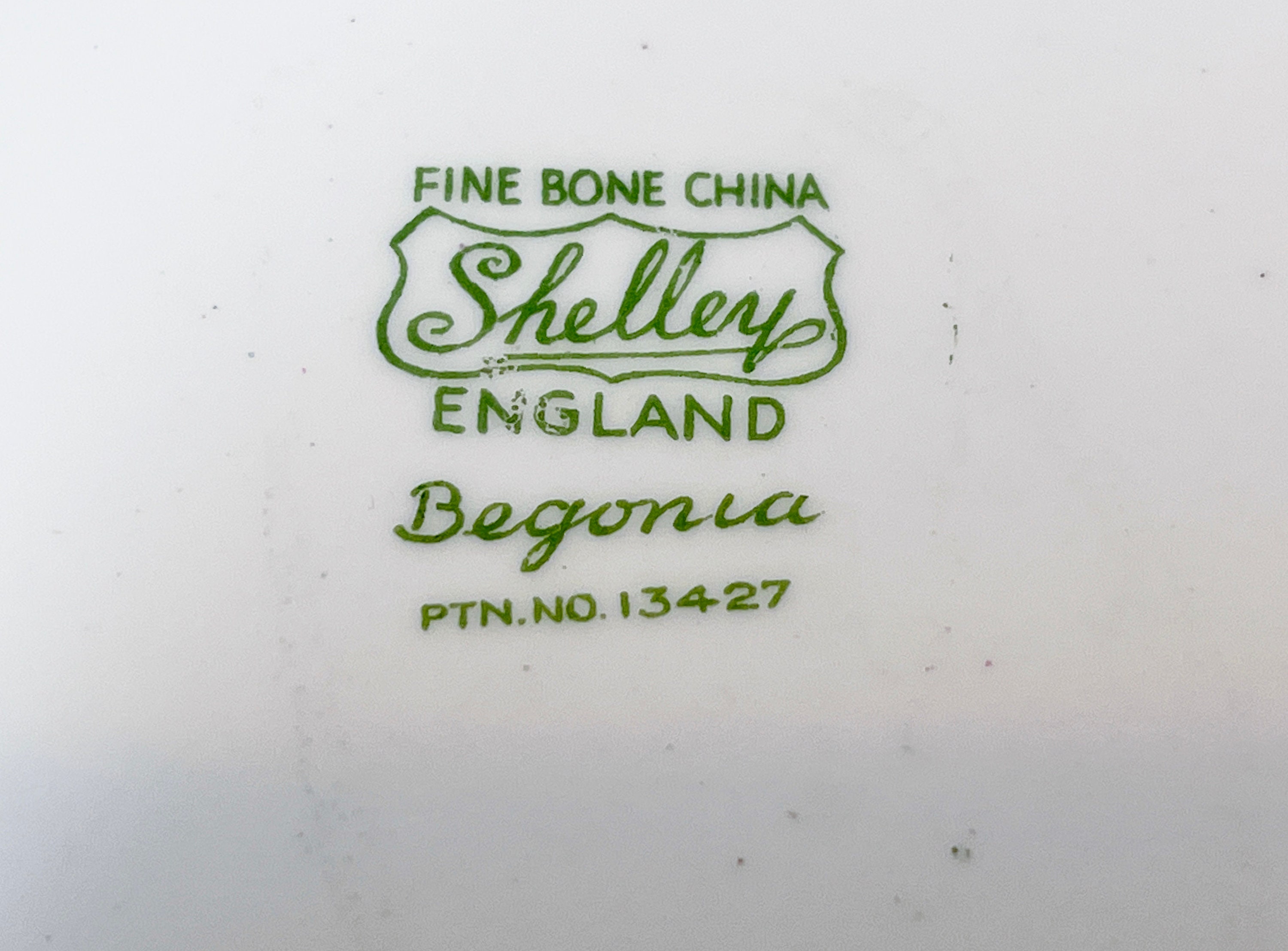 Shelley Plate, Shelley Begonia Pattern, Shelley Teacups and Saucers ...