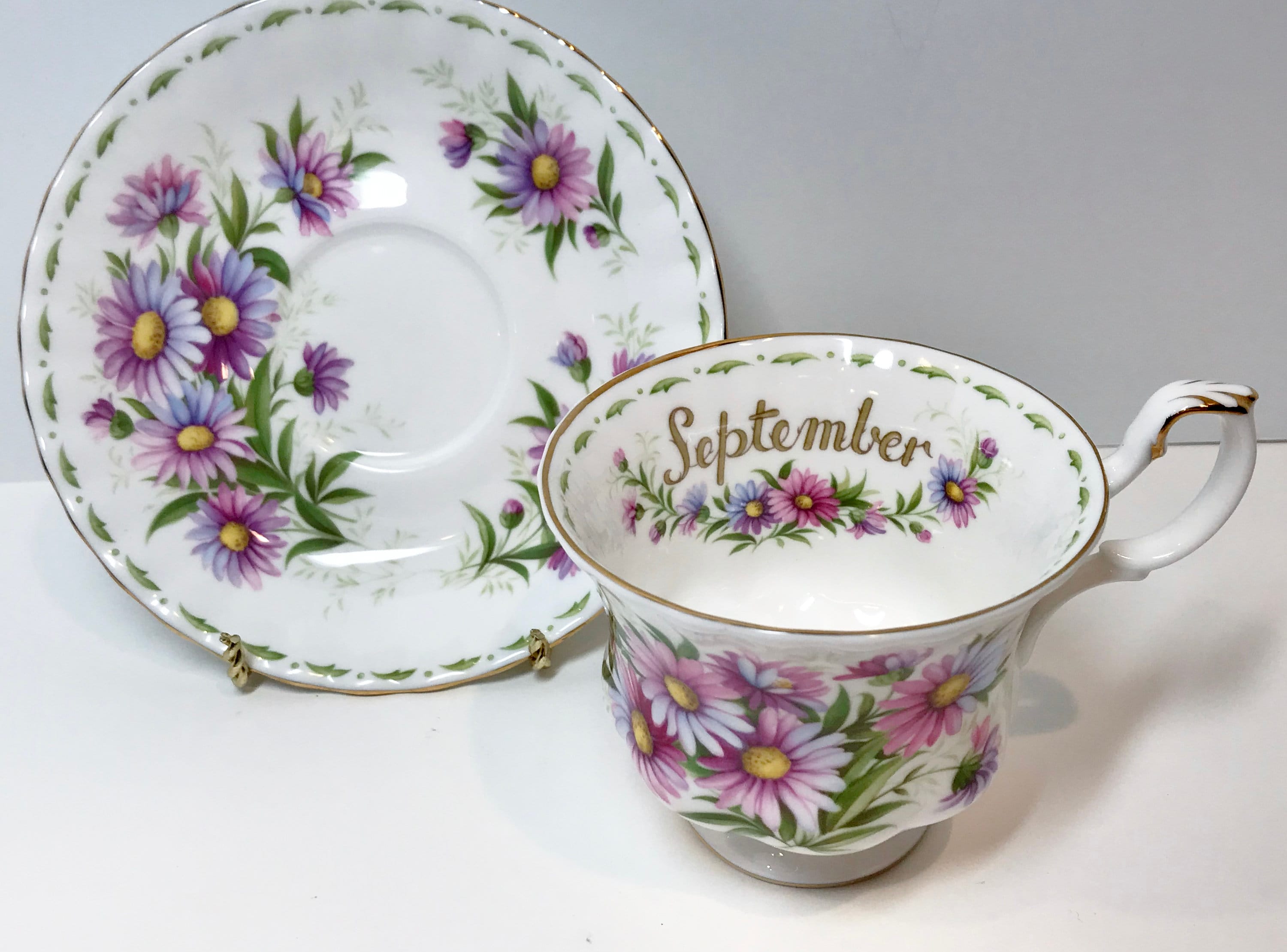 September Birthday Teacup Royal Albert Flower of the Month Tea Cup and ...