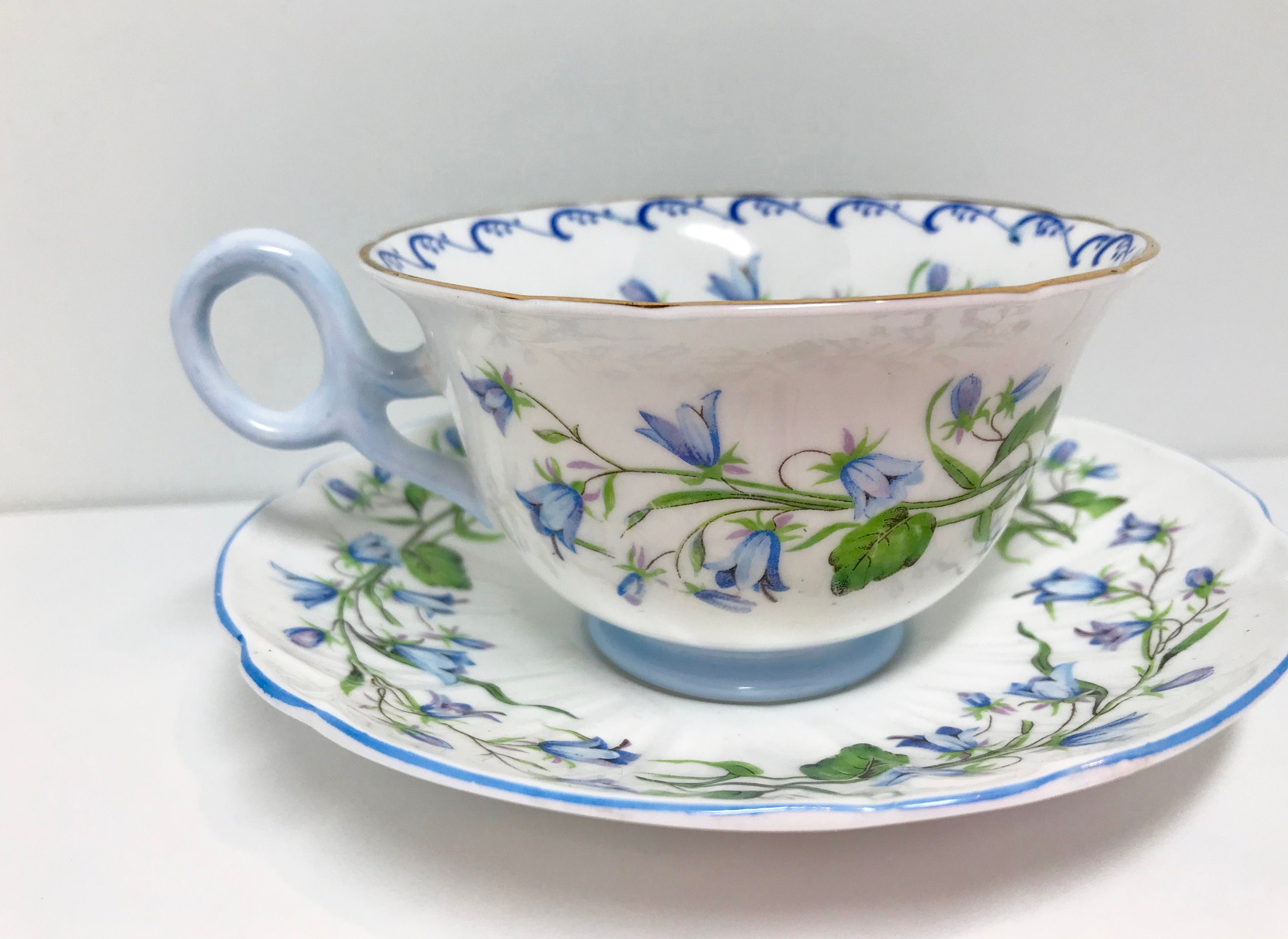 MISMATCH Shelley Teacup, Harebell by Shelley Bone China, Harebell ...