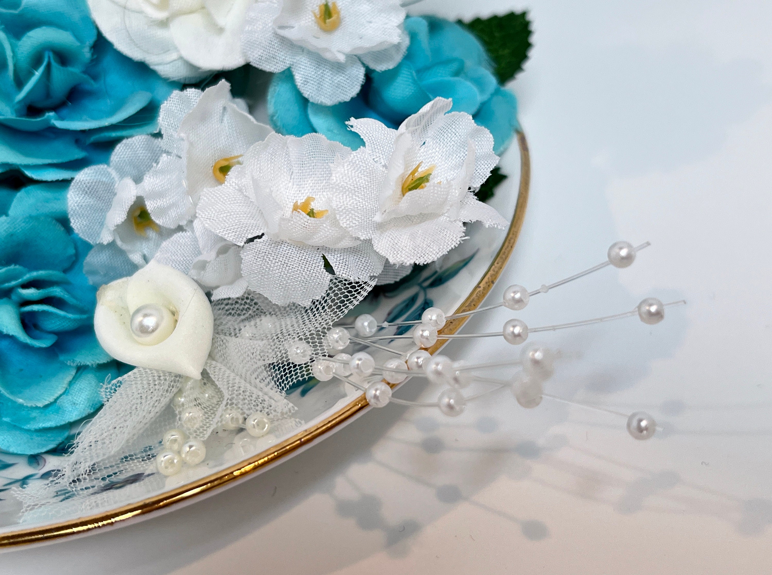 Teacup Centerpiece, Teacup Garden, Aqua Centerpiece, Table Centerpiece ...