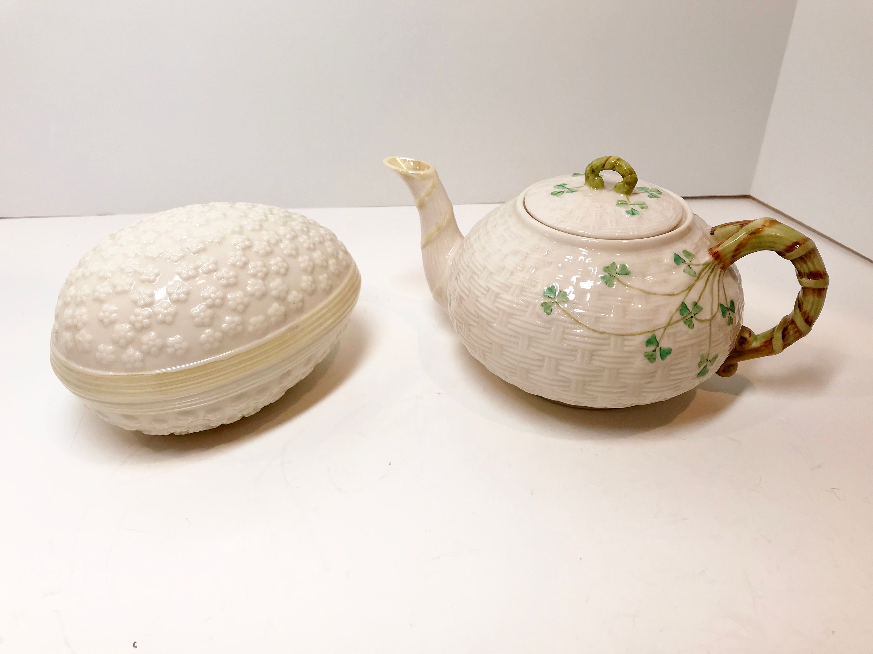 SOLD, Reserved for SR, Belleek Easter Egg, Irish Porcelain, Irish China ...