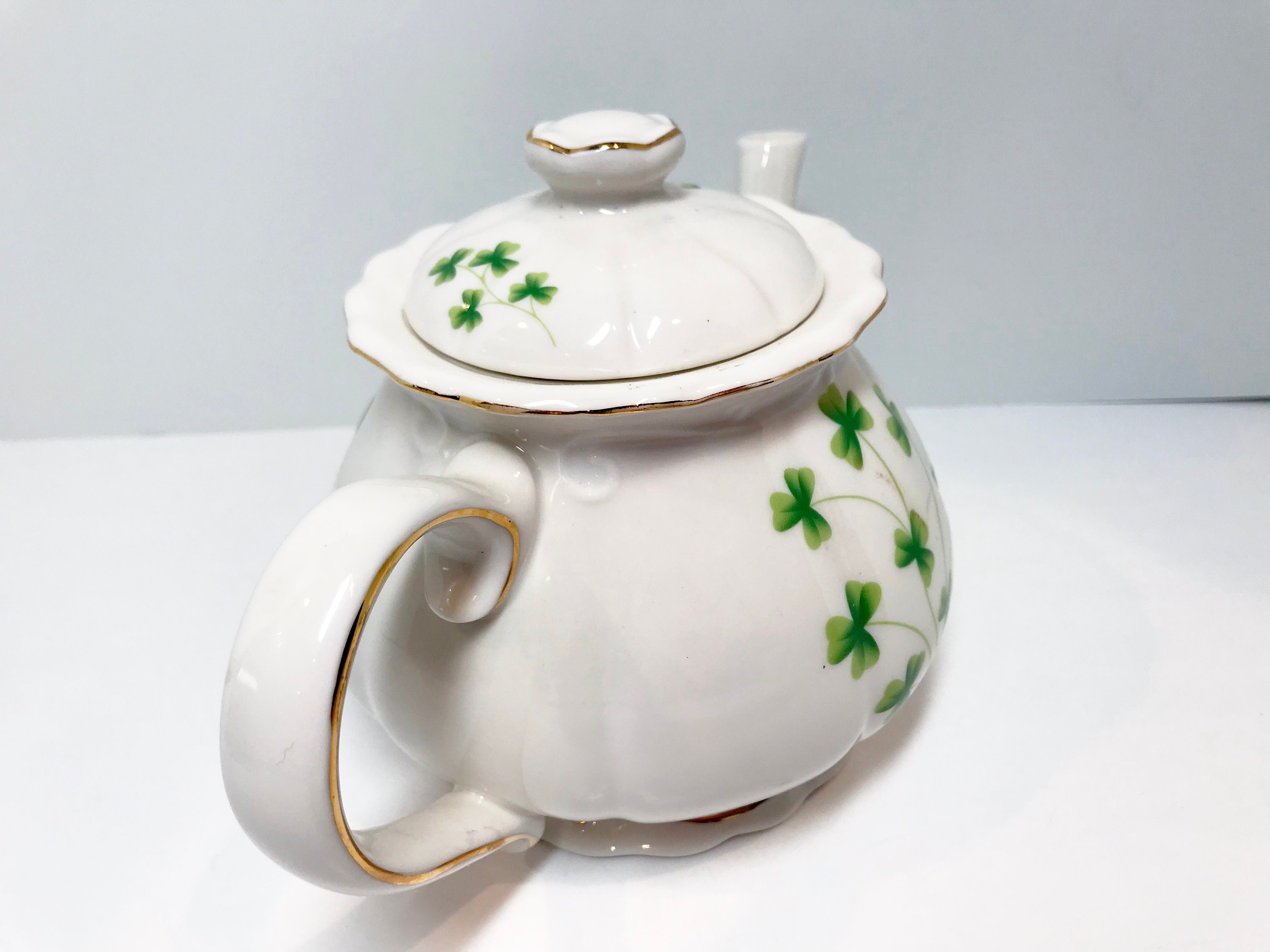 Sold, Reserved for SR, Shamrock Teapot